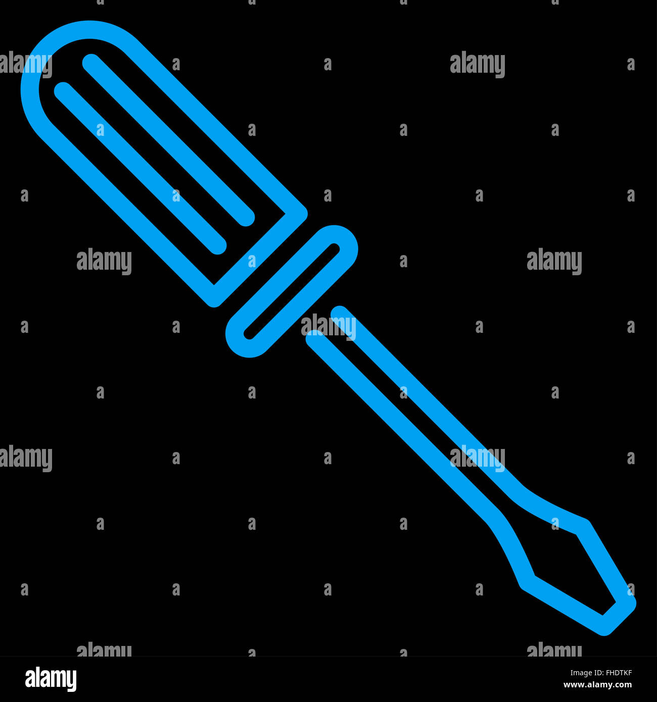 Contour Screwdriver Icon Stock Photo - Alamy