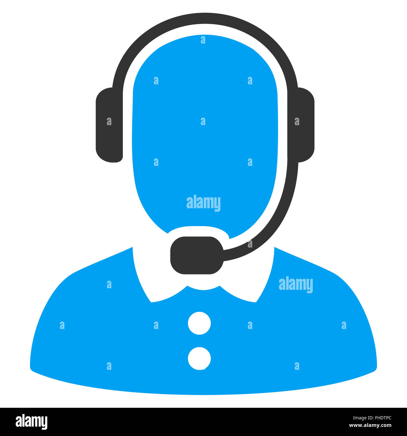 Call Center Operator Icon Stock Photo - Alamy