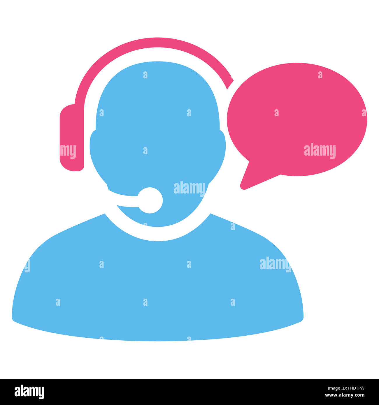 Operator Message Icon Stock Photo - Alamy