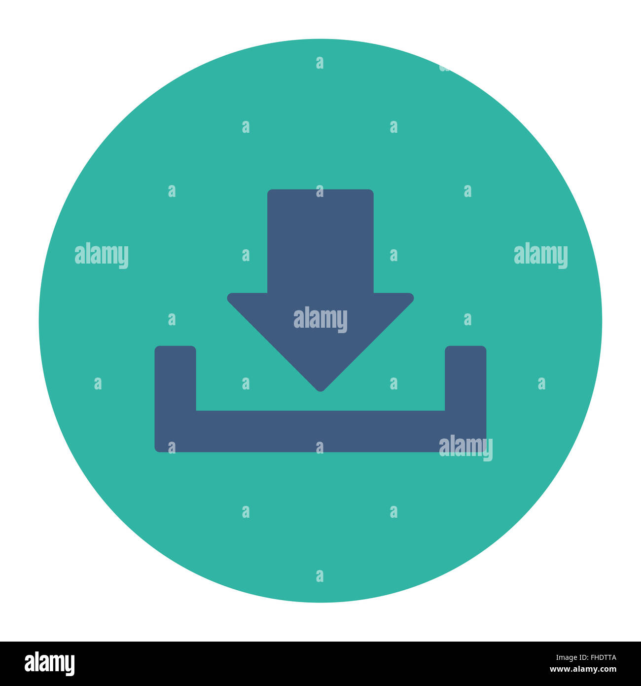 Download flat cobalt and cyan colors round button Stock Photo - Alamy