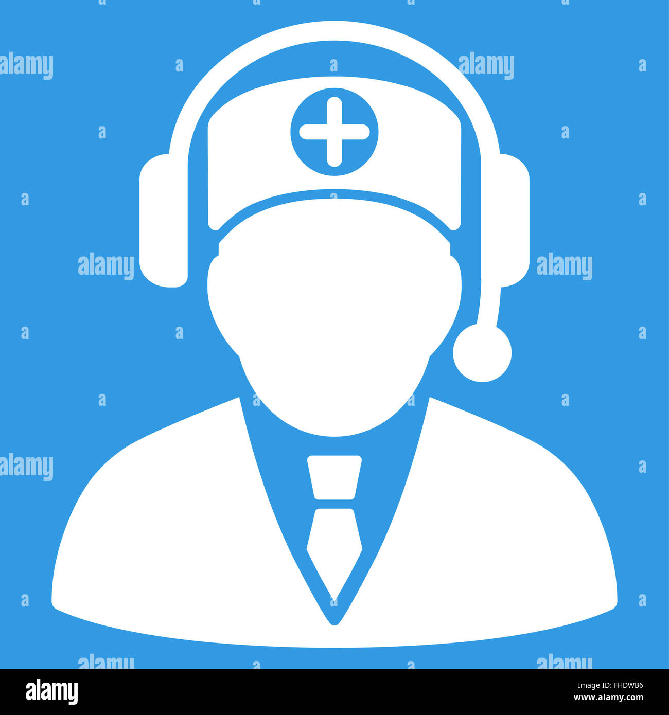 Medical Operator Icon Stock Photo - Alamy