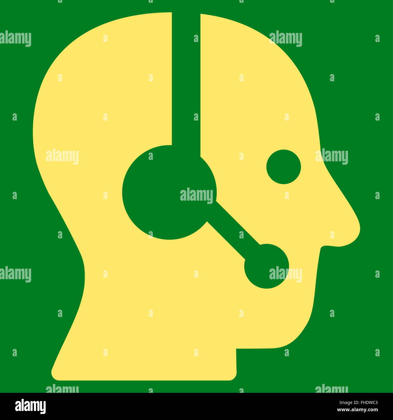 Operator Flat Icon Stock Photo - Alamy