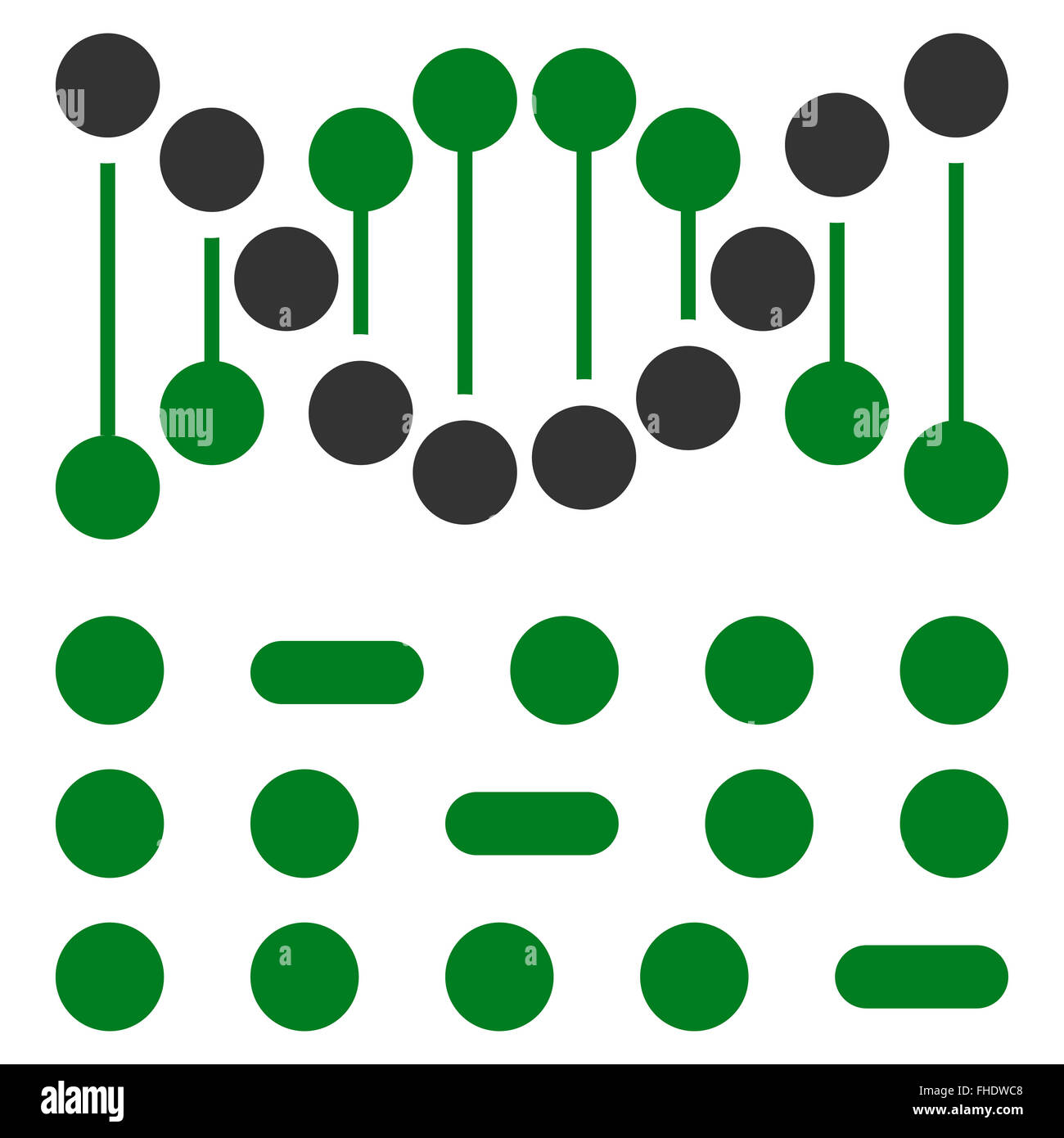 Green dna data code hi-res stock photography and images - Alamy