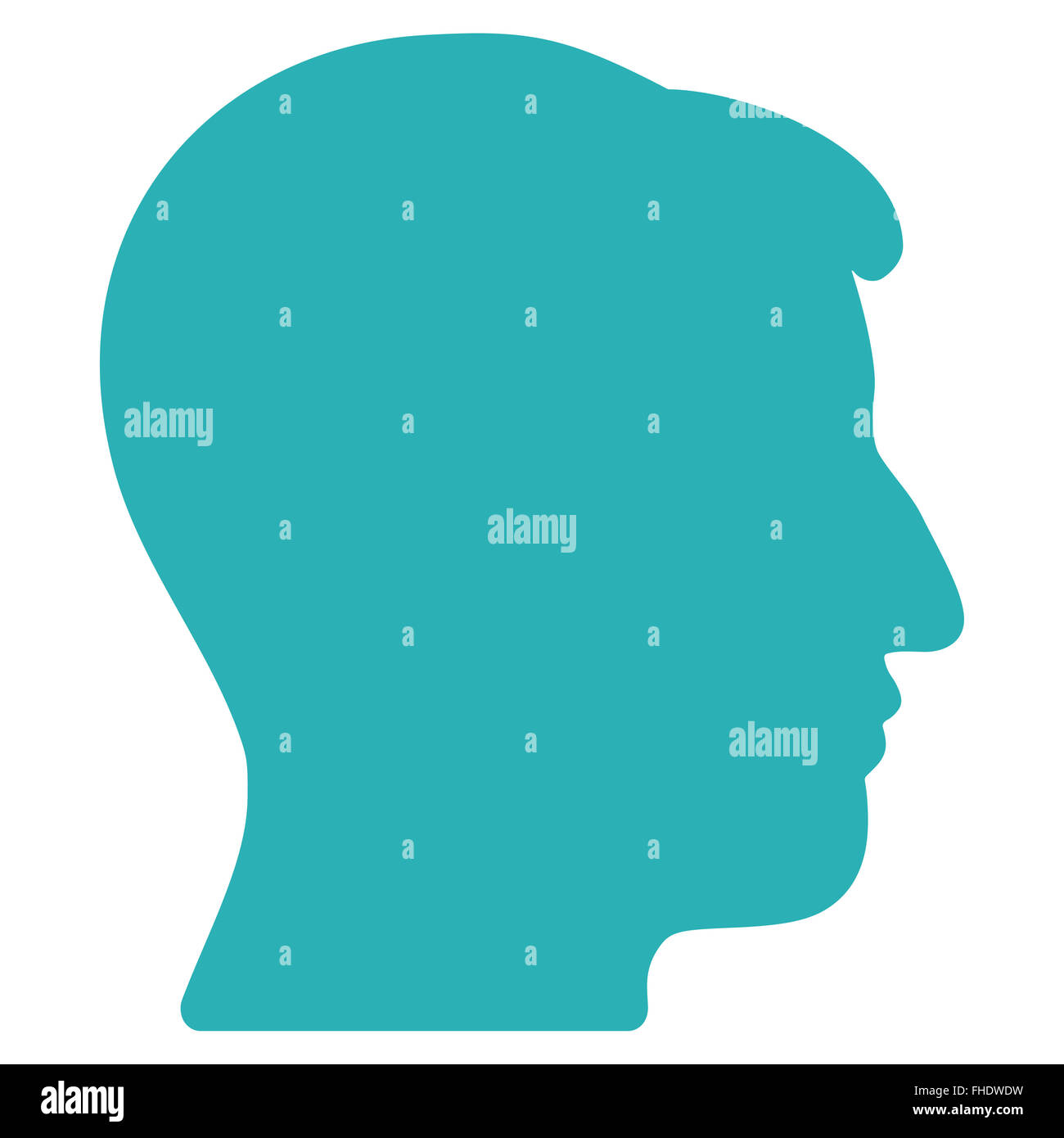 Man Head Icon Stock Photo - Alamy