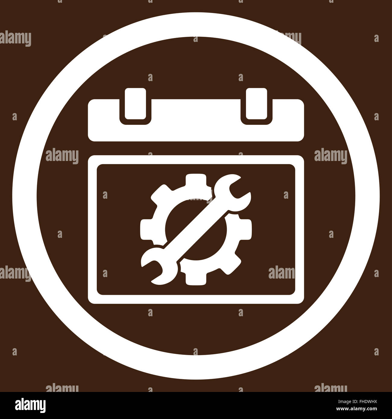 Service Date Icon Stock Photo - Alamy