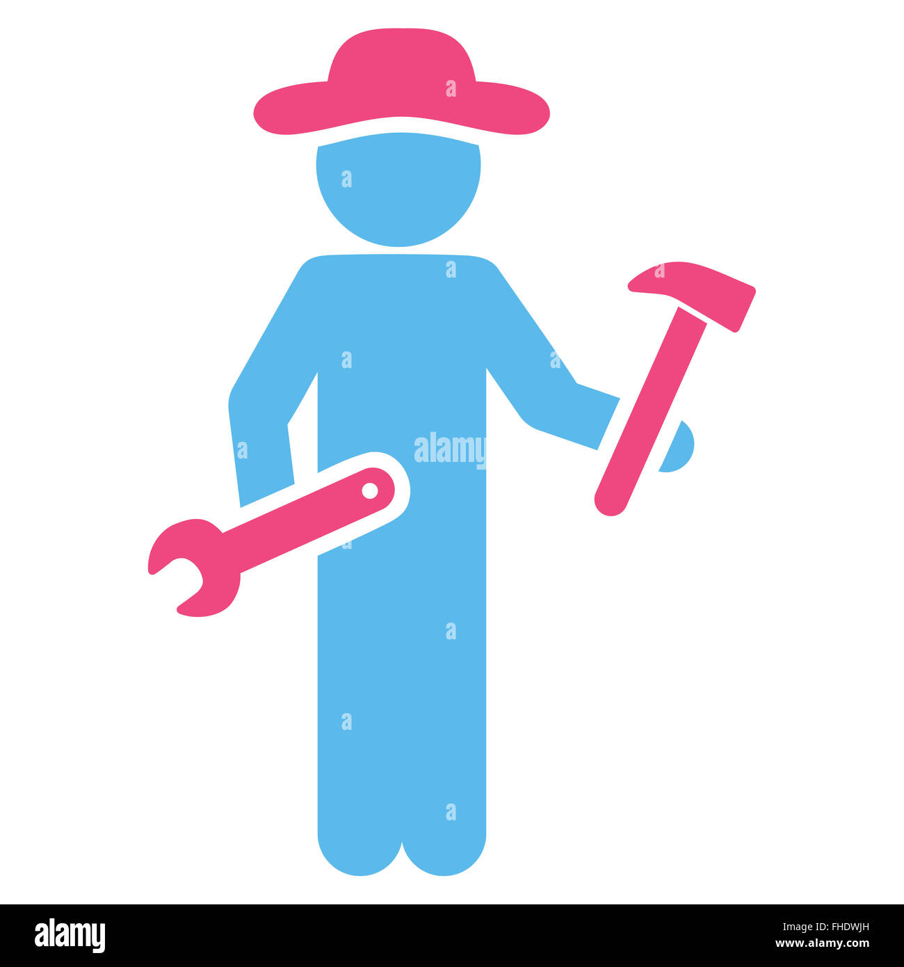 User Serviceman Icon Stock Photo - Alamy