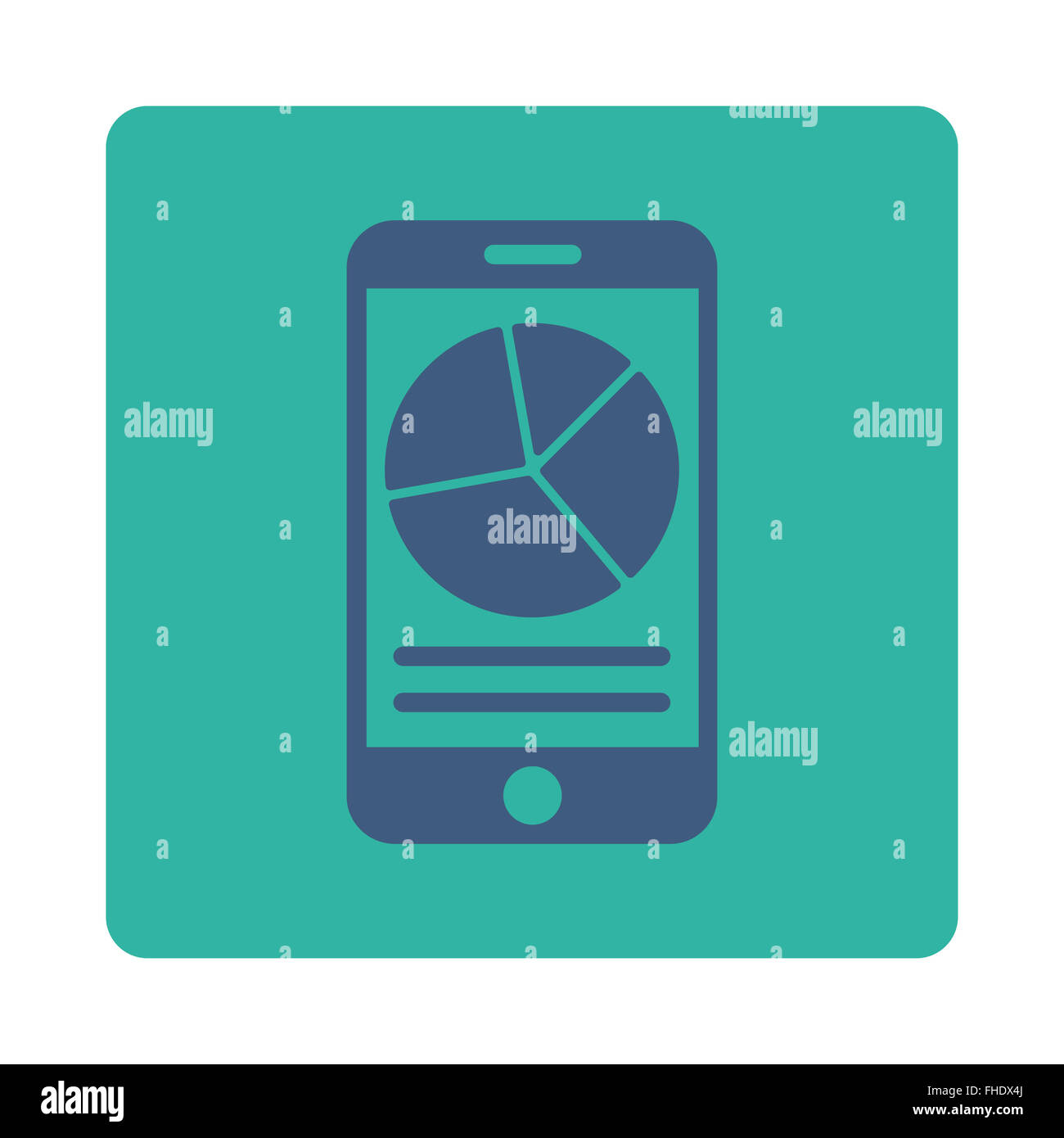 Mobile Report Icon Stock Photo - Alamy