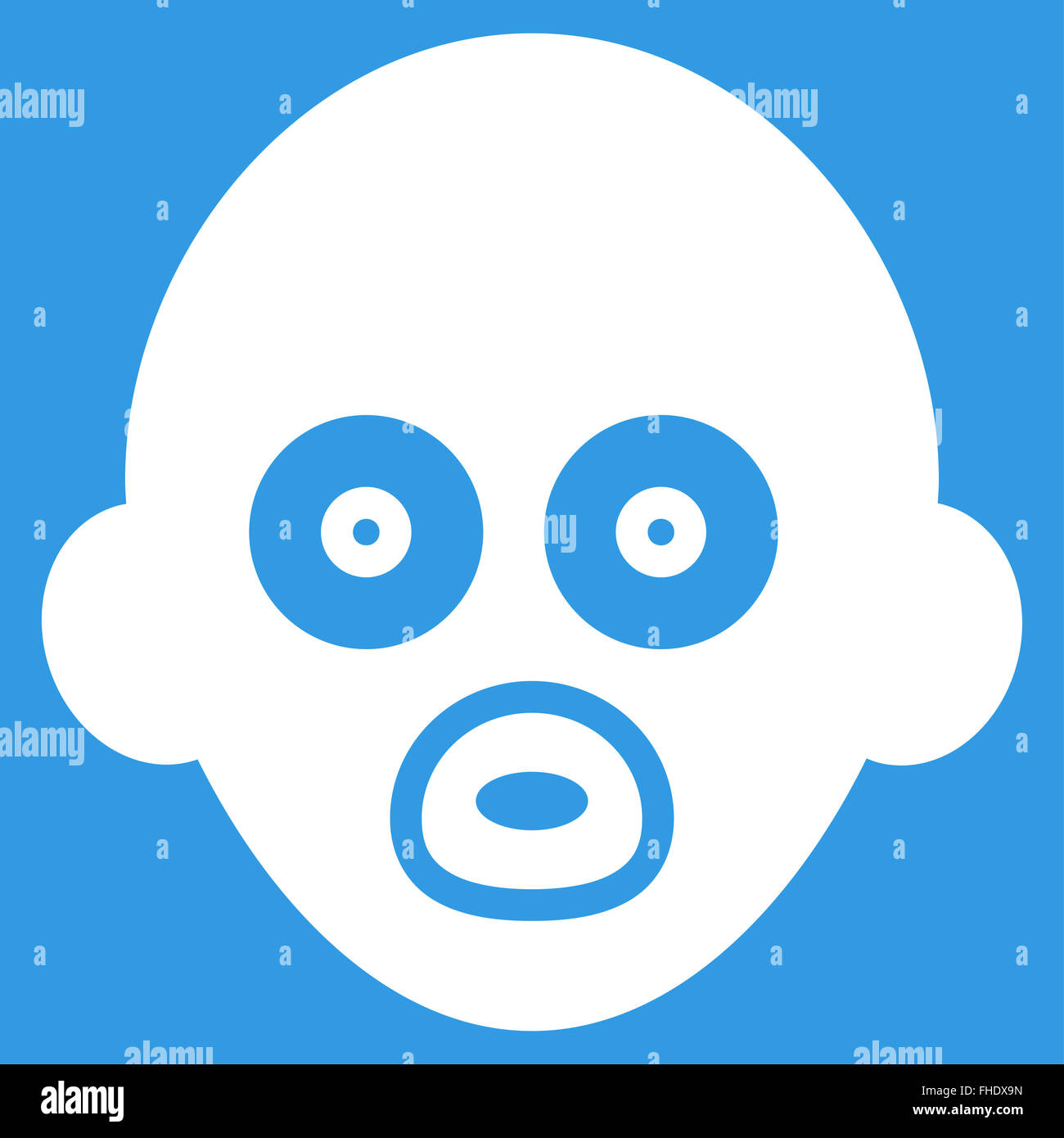 Baby Head Icon Stock Photo - Alamy