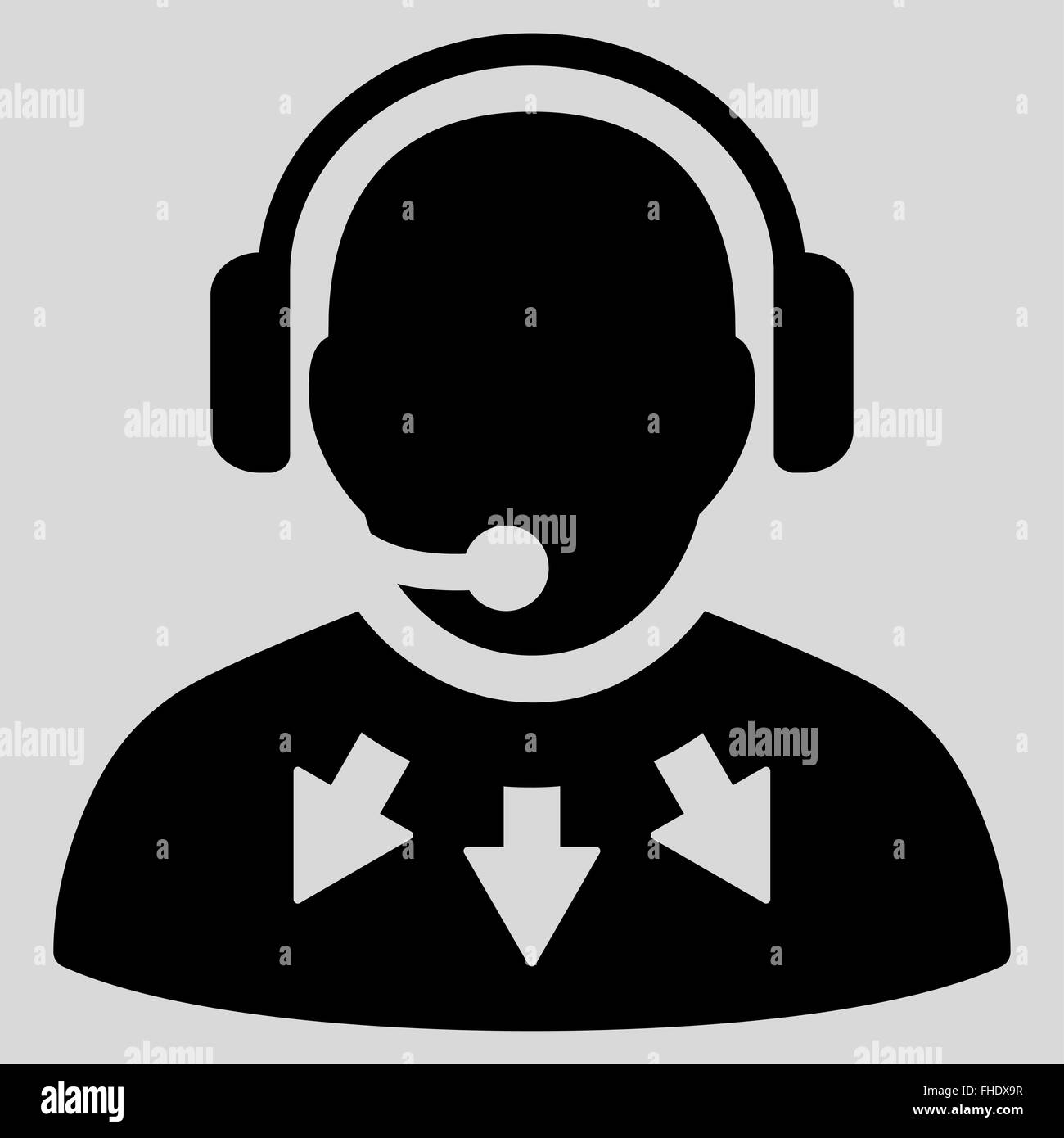 Operator Message Icon Stock Photo - Alamy