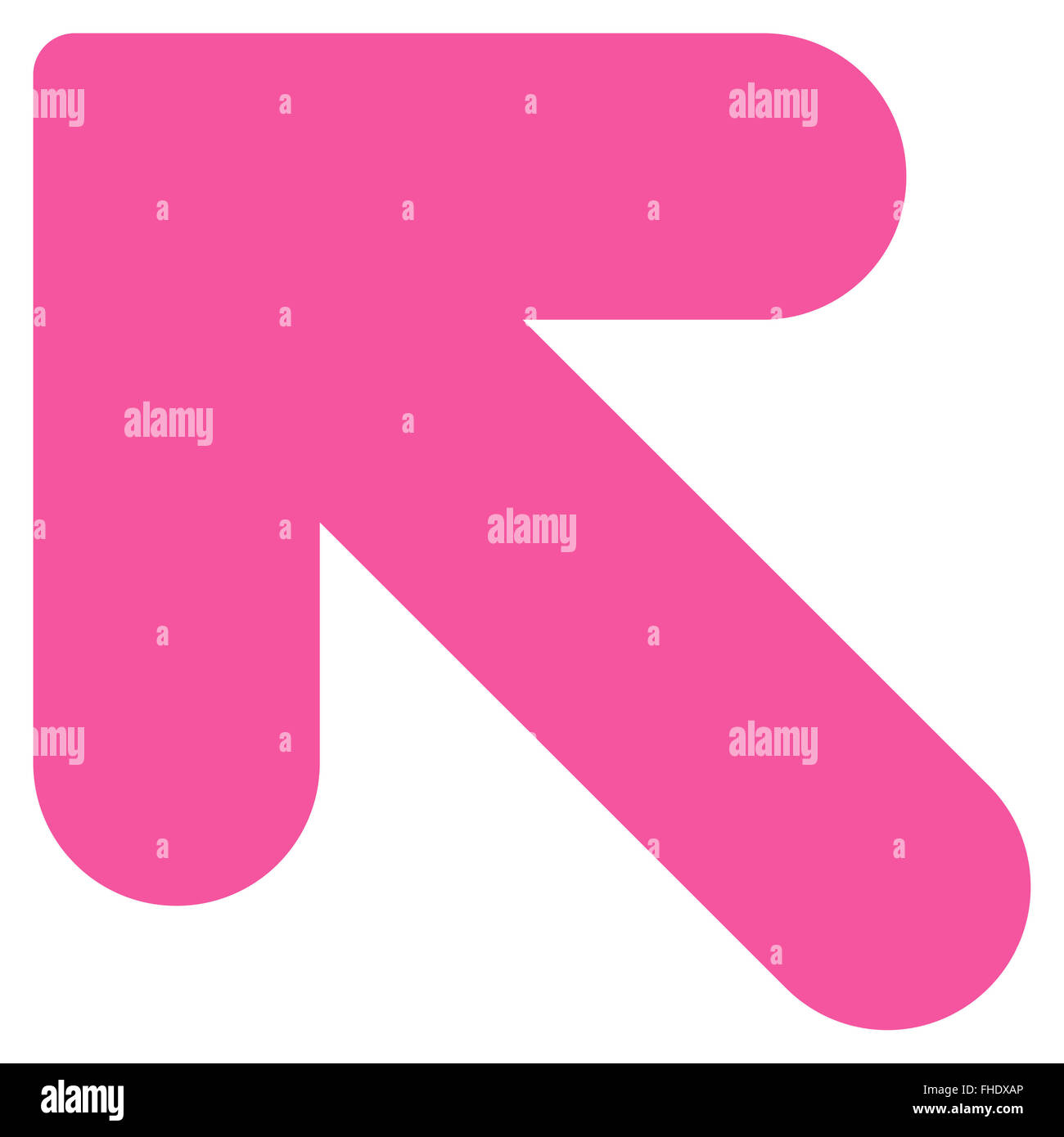 Arrow Up Left flat pink color icon Stock Photo - Alamy