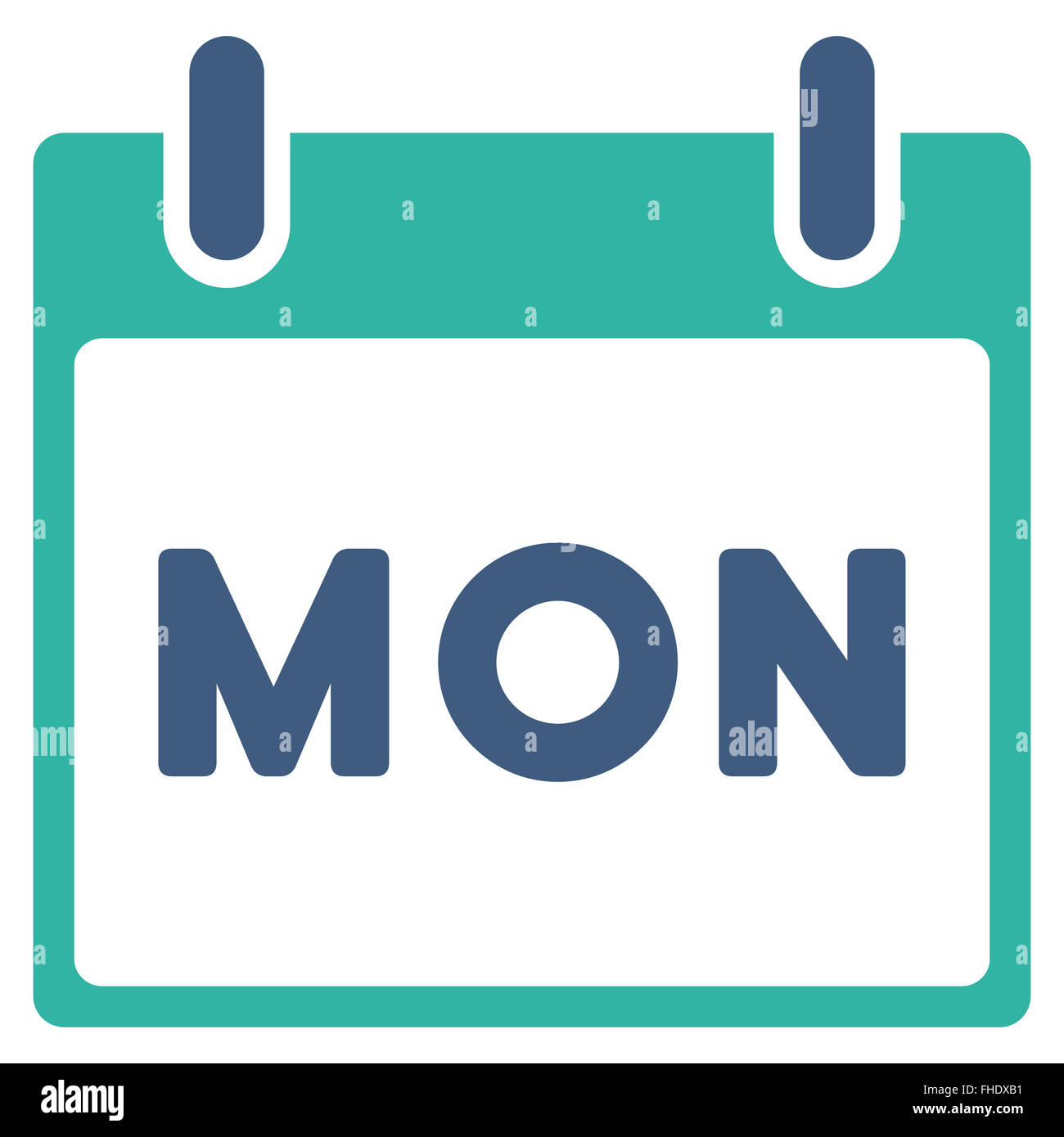 Monday Flat Icon Stock Photo - Alamy