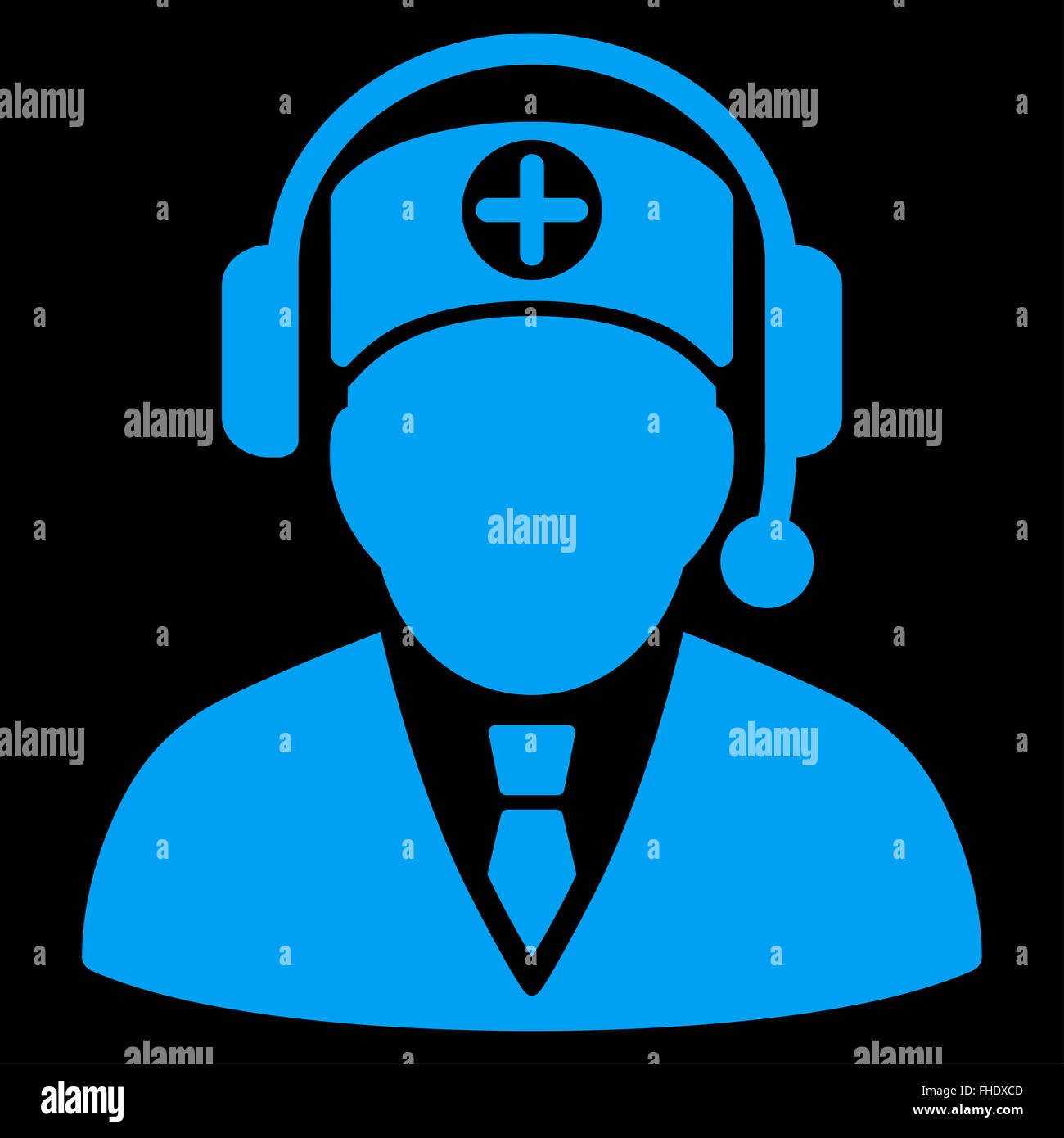 Medical Operator Icon Stock Photo - Alamy