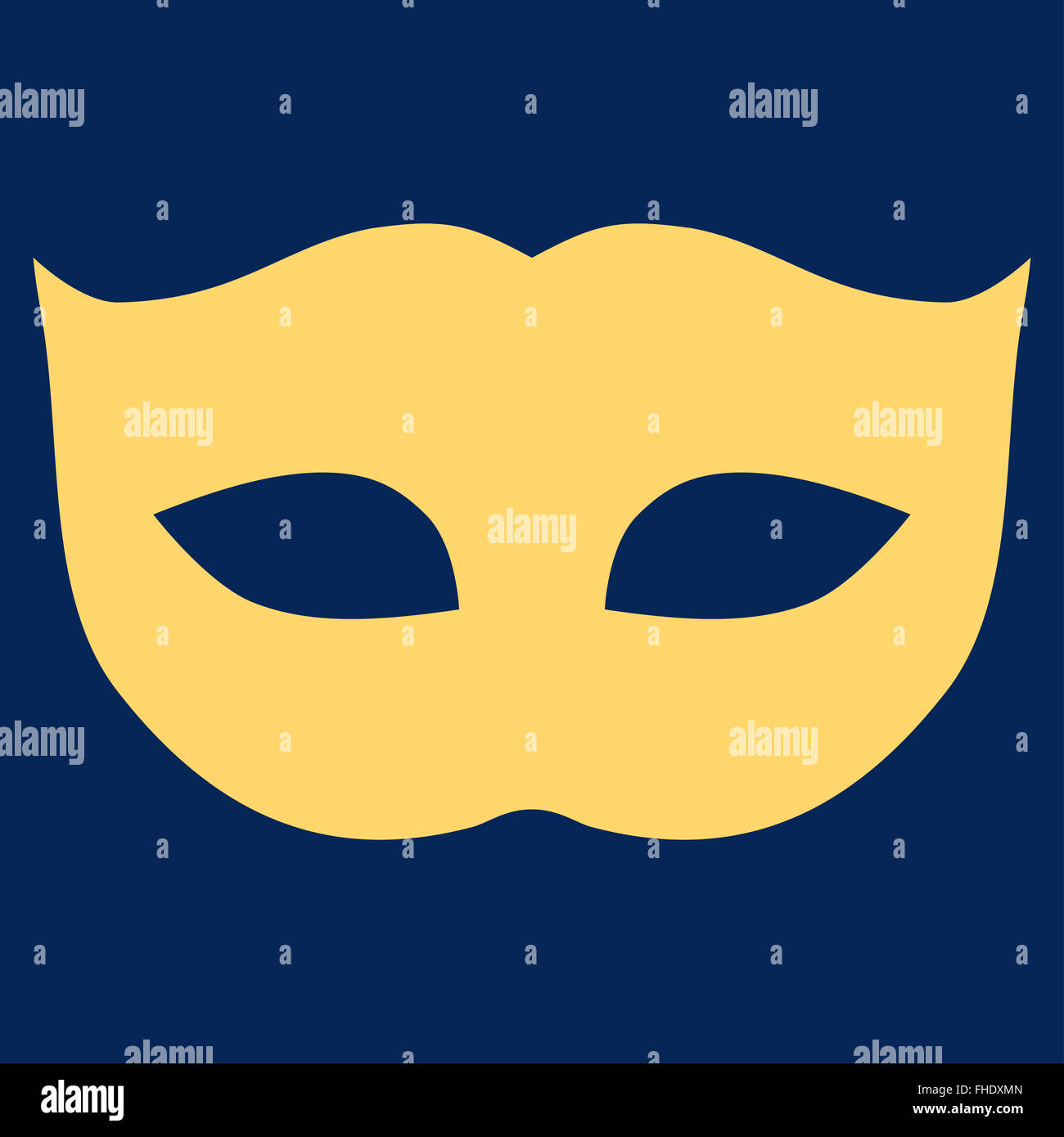 Privacy Mask flat yellow color icon Stock Photo - Alamy