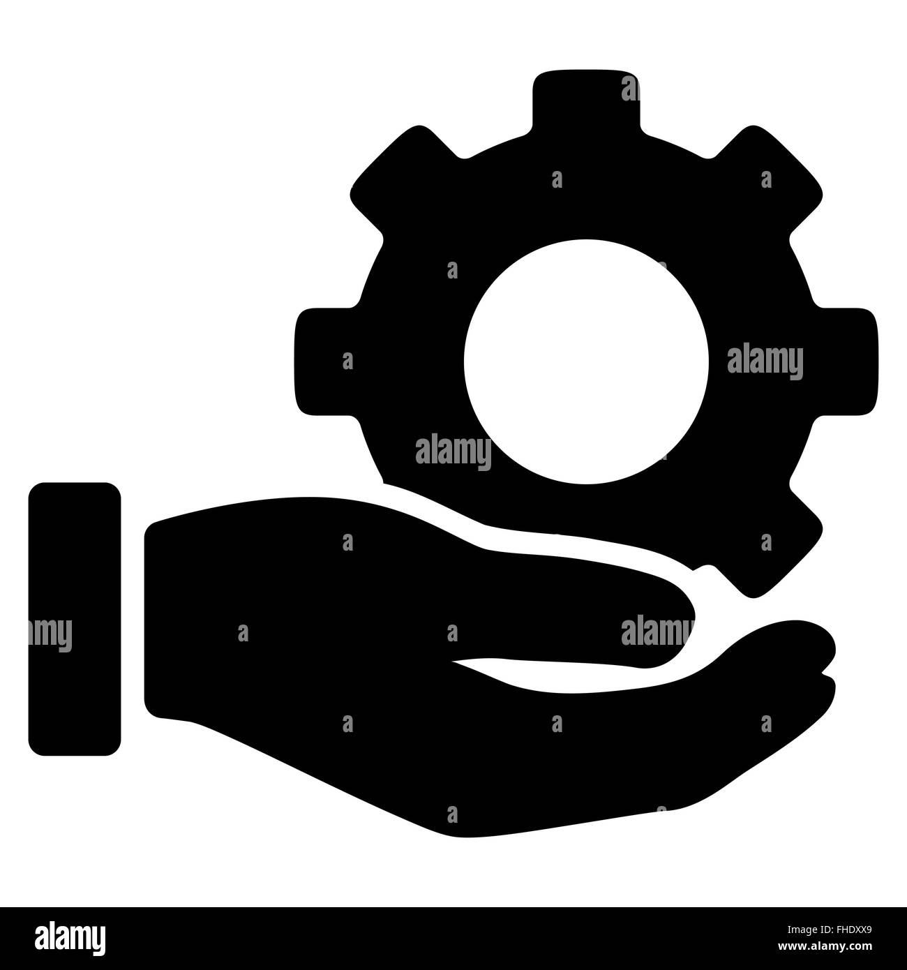 Mechanic Service Flat Icon Stock Photo - Alamy