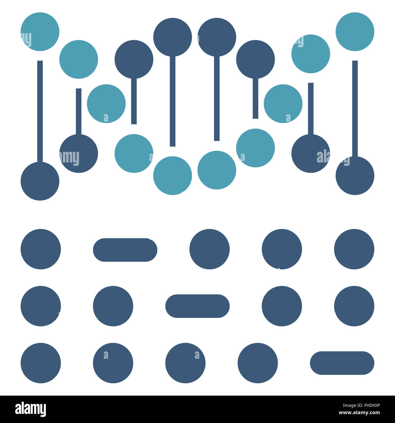 Genetic Code Icon Stock Photo - Alamy