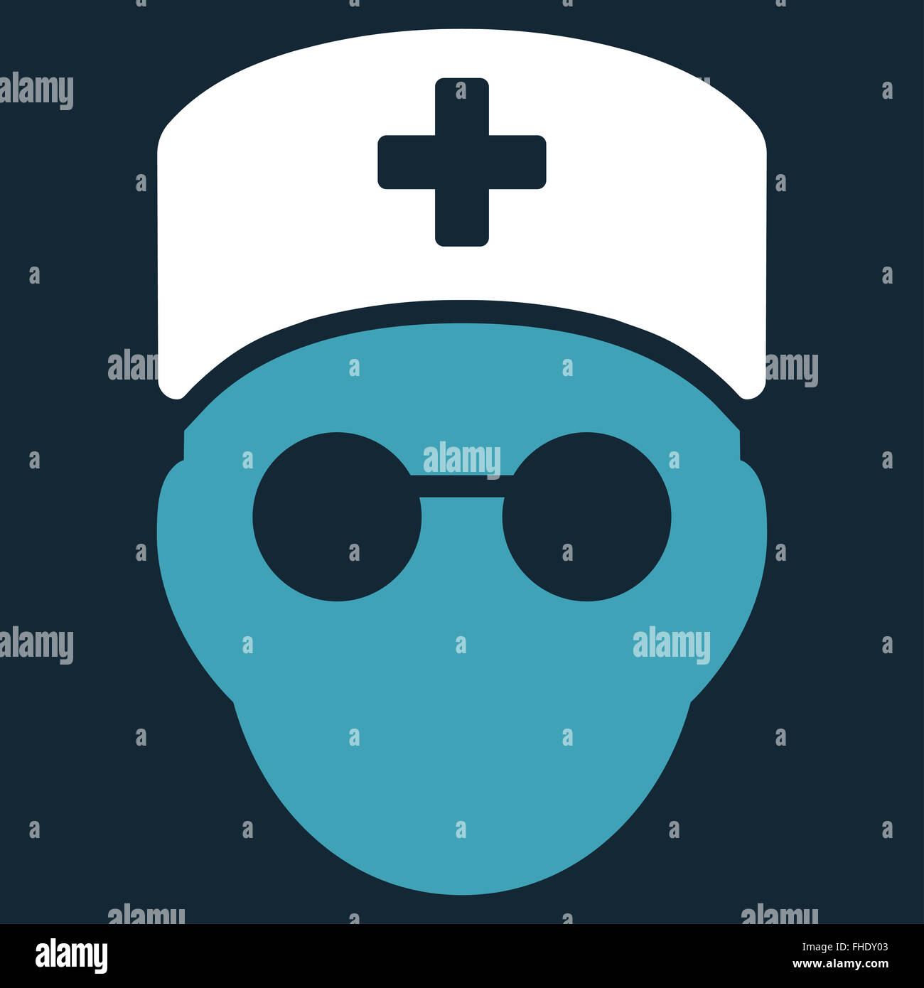 Medic Head Icon Stock Photo - Alamy