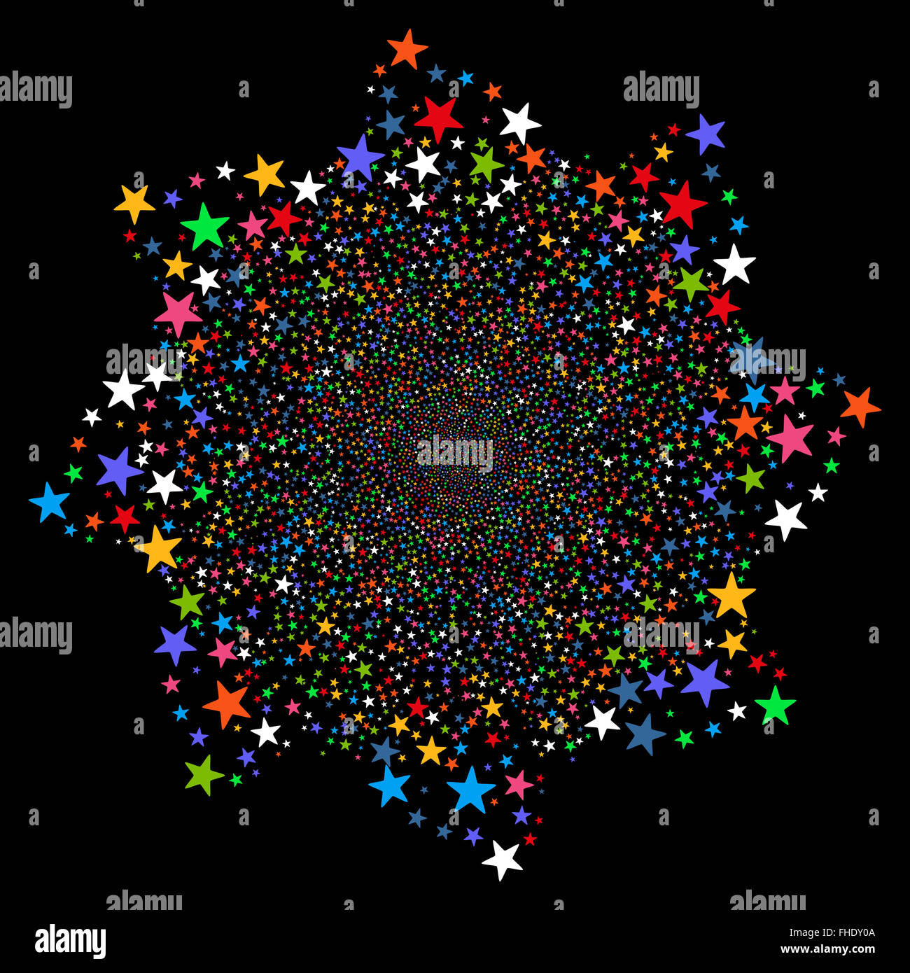 Fireworks Star Flower Stock Photo - Alamy