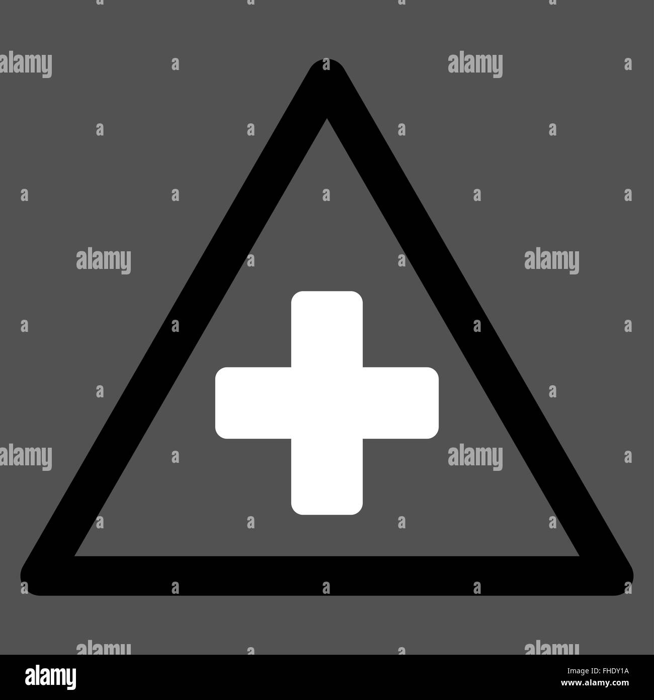 Health Warning Icon Stock Photo - Alamy