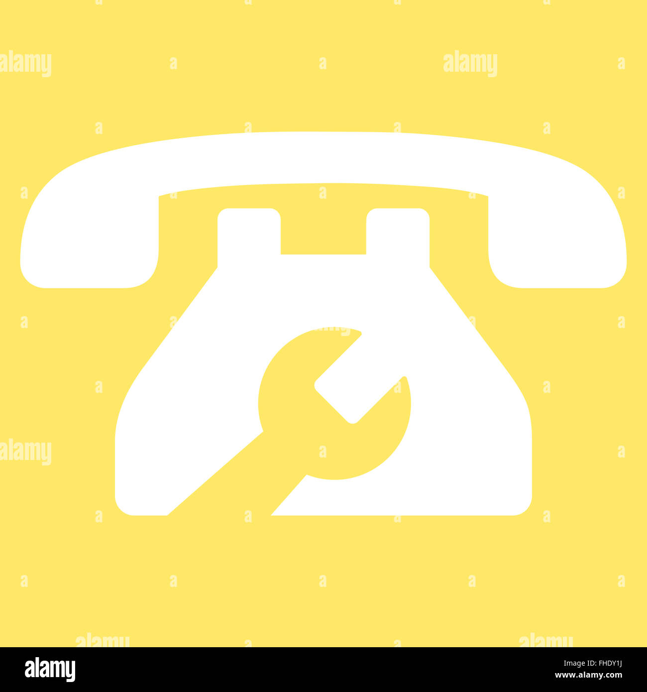 Service Phone Icon Stock Photo - Alamy