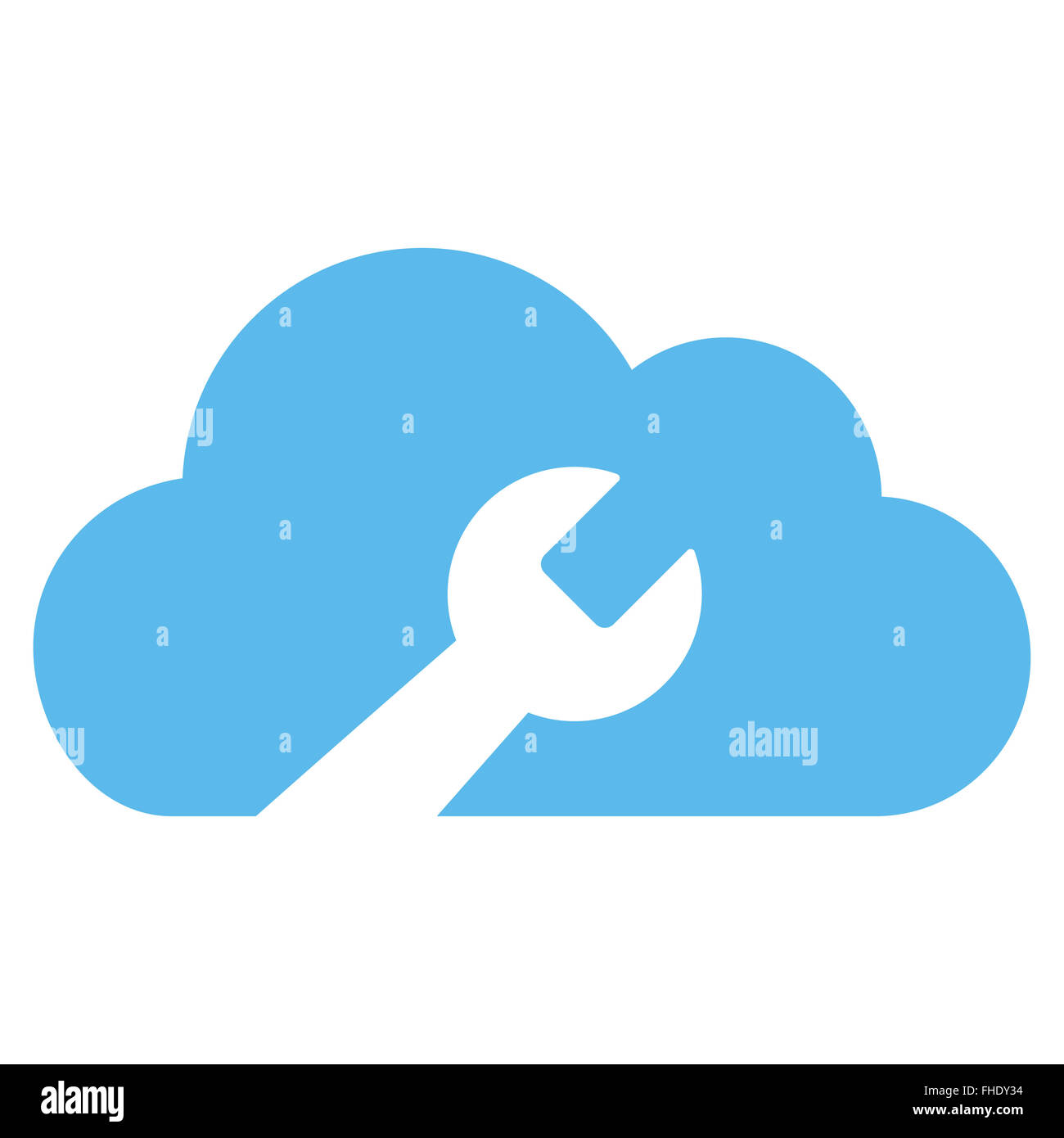 Cloud Tools Icon Stock Photo - Alamy