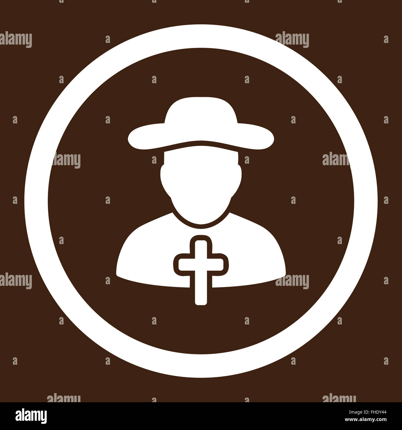 Cleric Rounded Vector Icon Stock Photo - Alamy
