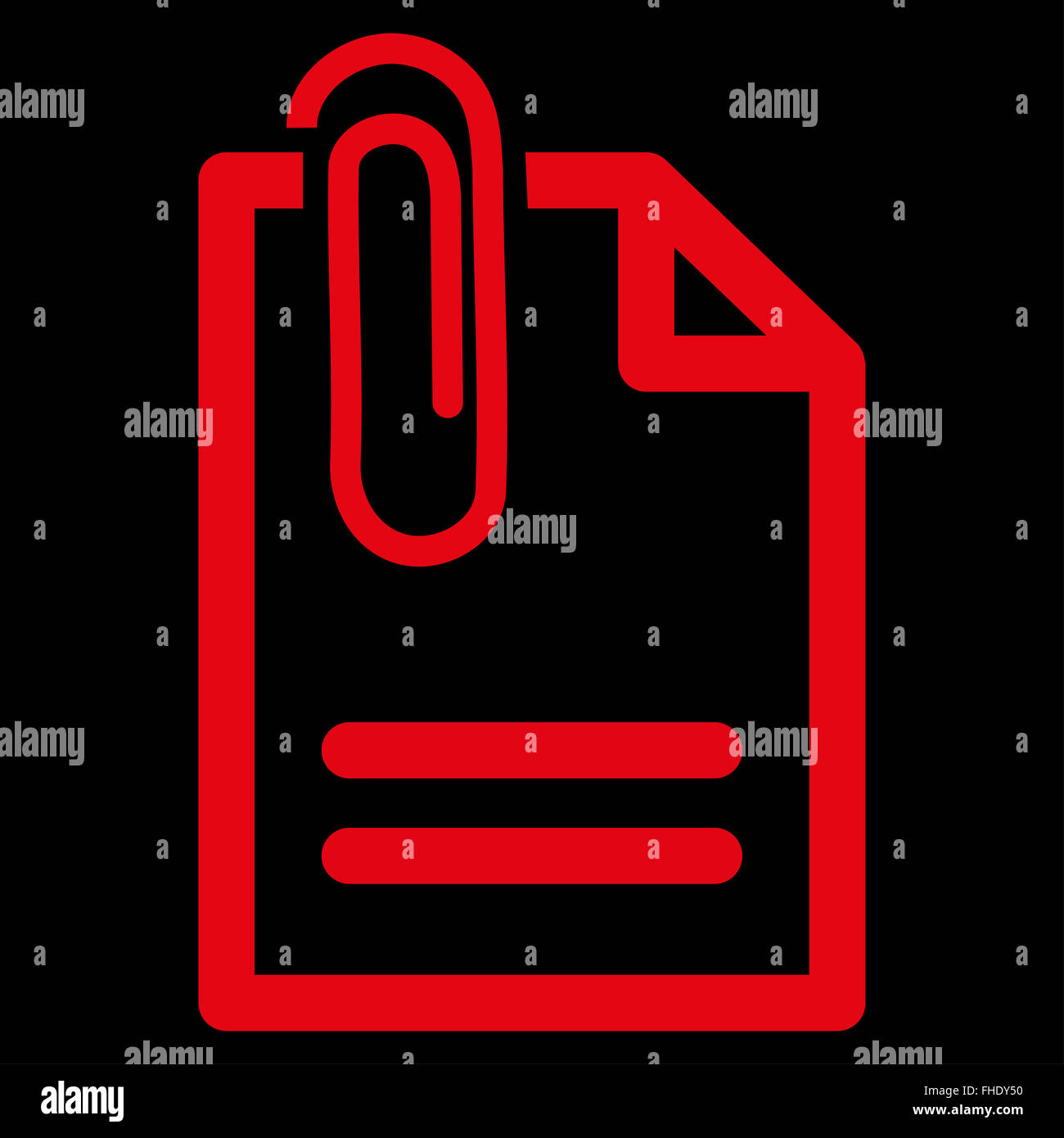 Attach Document Icon Stock Photo - Alamy