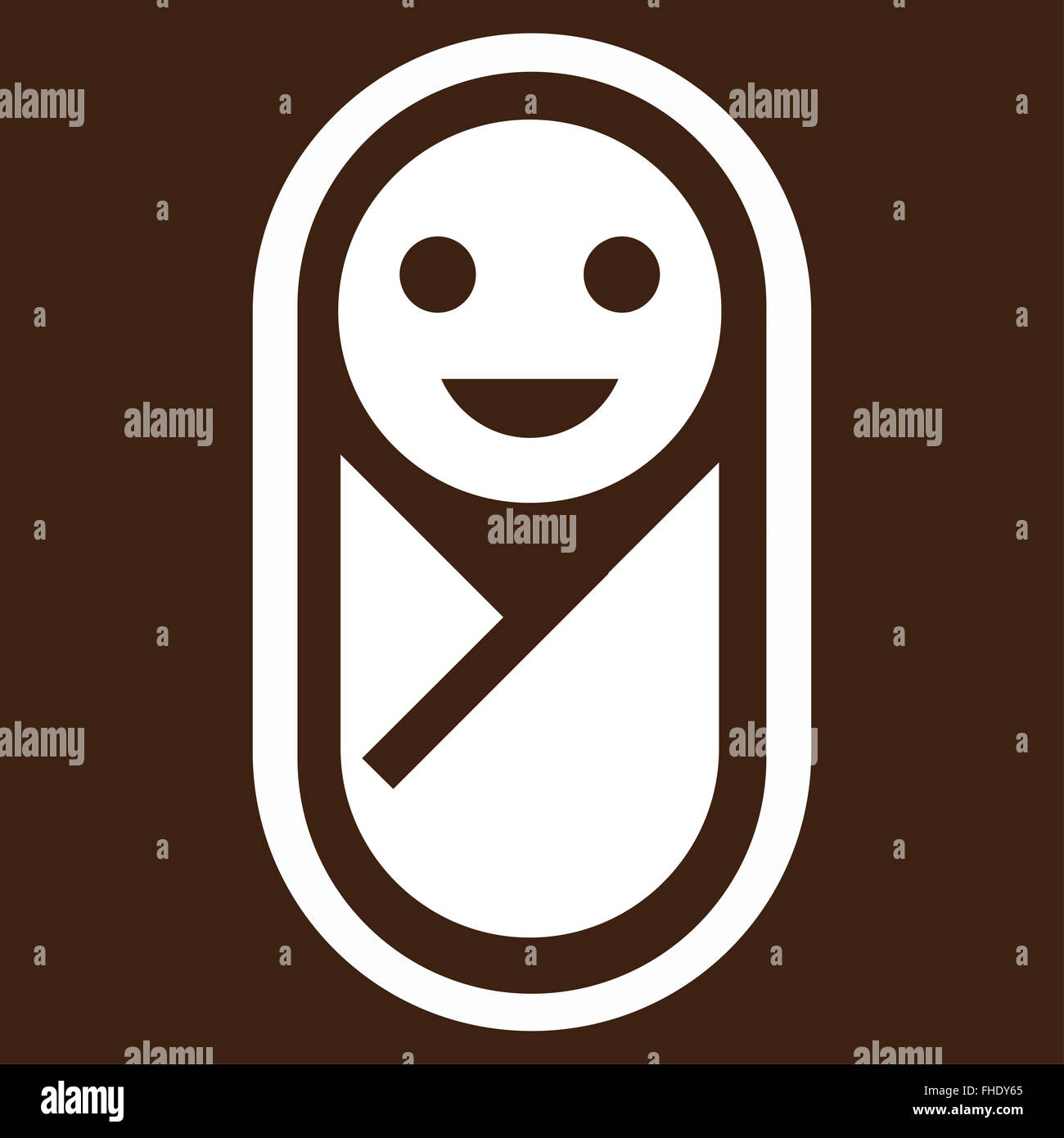 Infant Flat Icon Stock Photo - Alamy