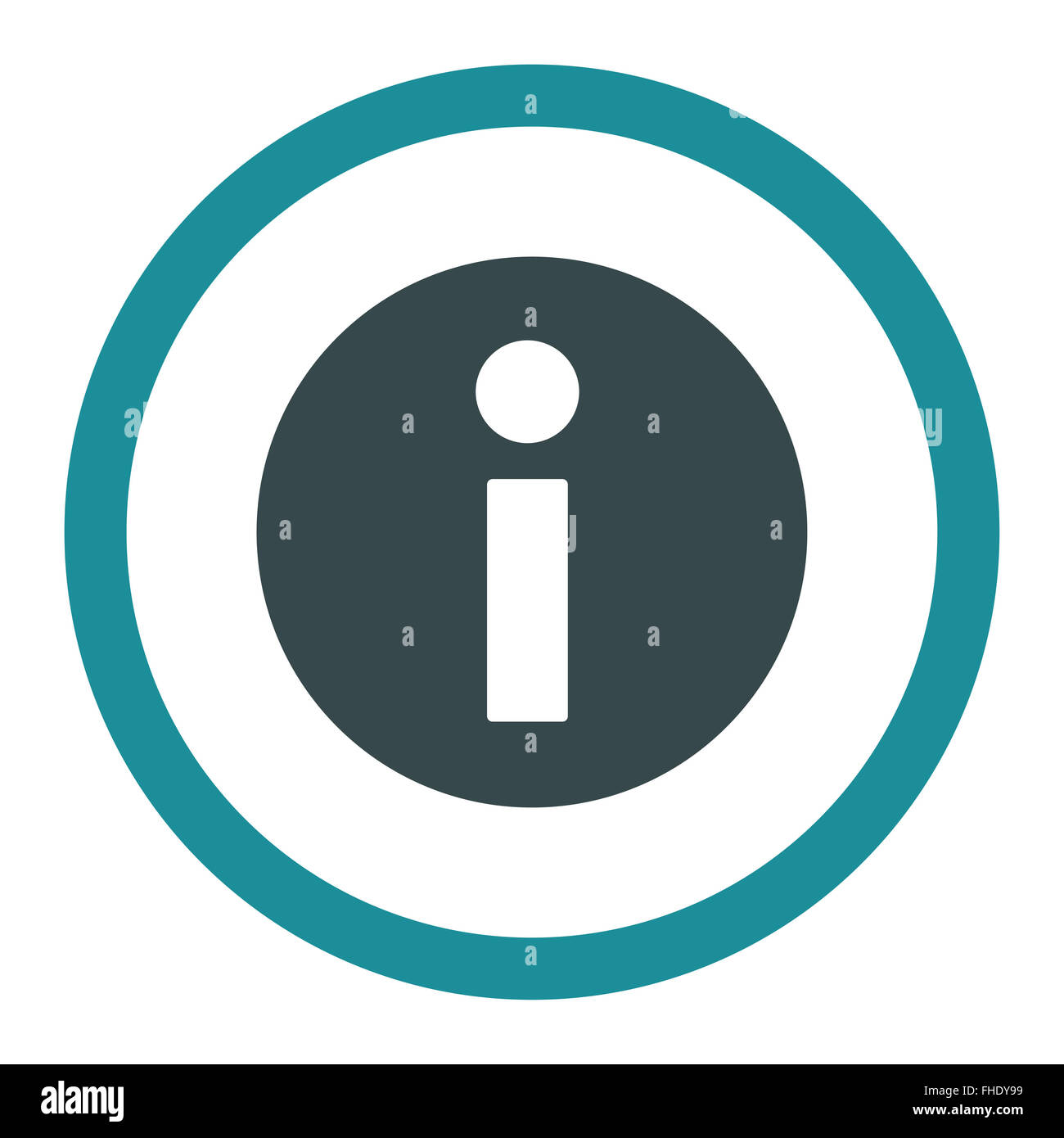 Information flat soft blue colors rounded raster icon Stock Photo - Alamy