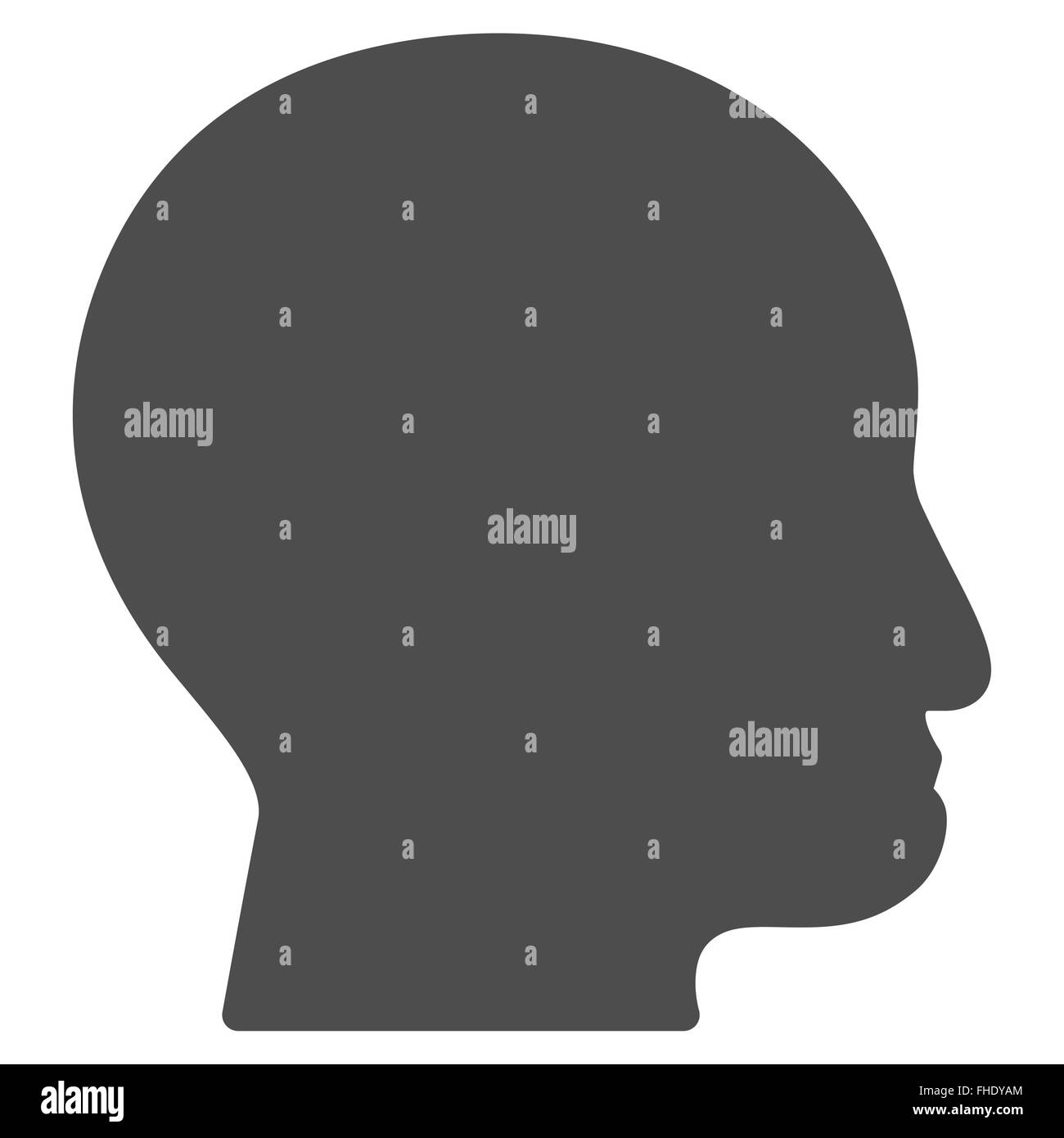 Bald Head Icon Stock Photo - Alamy