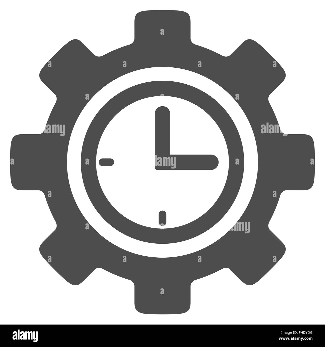Time Setup Flat Icon Stock Photo - Alamy