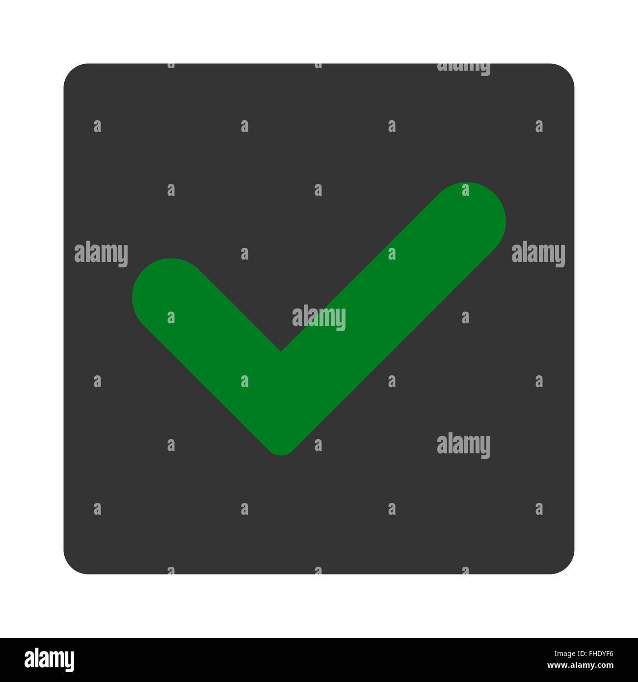 Yes flat green and gray colors rounded button Stock Photo - Alamy