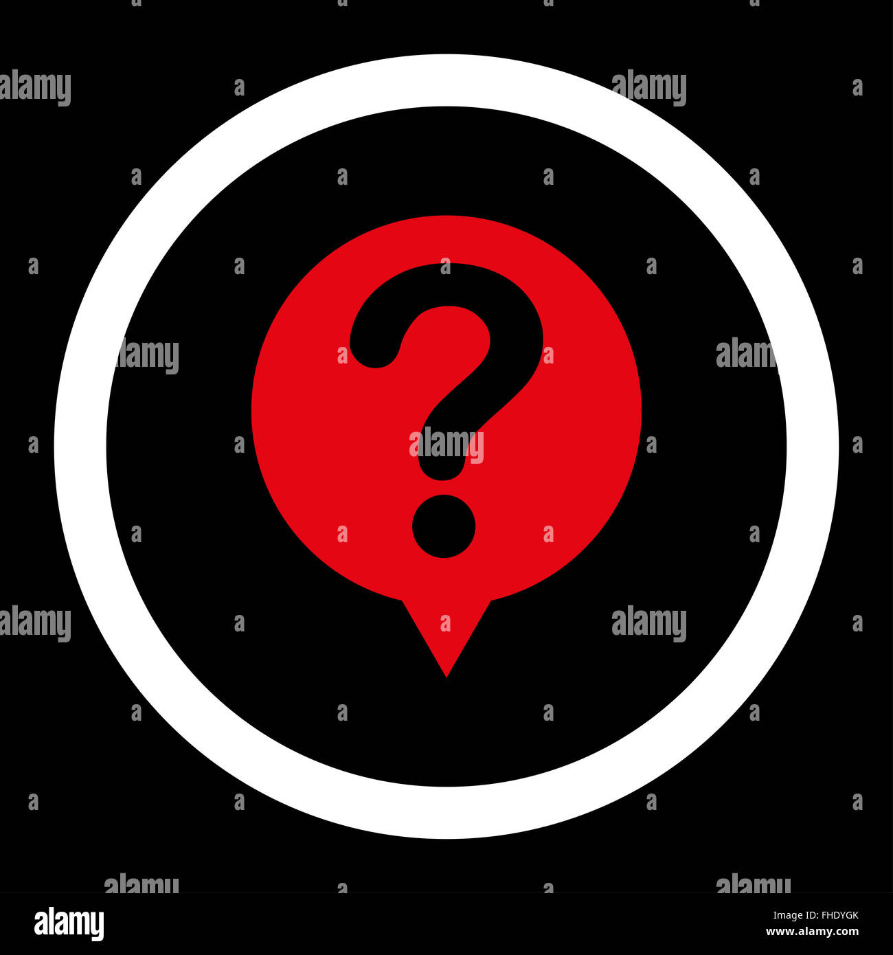 Status flat red and white colors rounded raster icon Stock Photo - Alamy