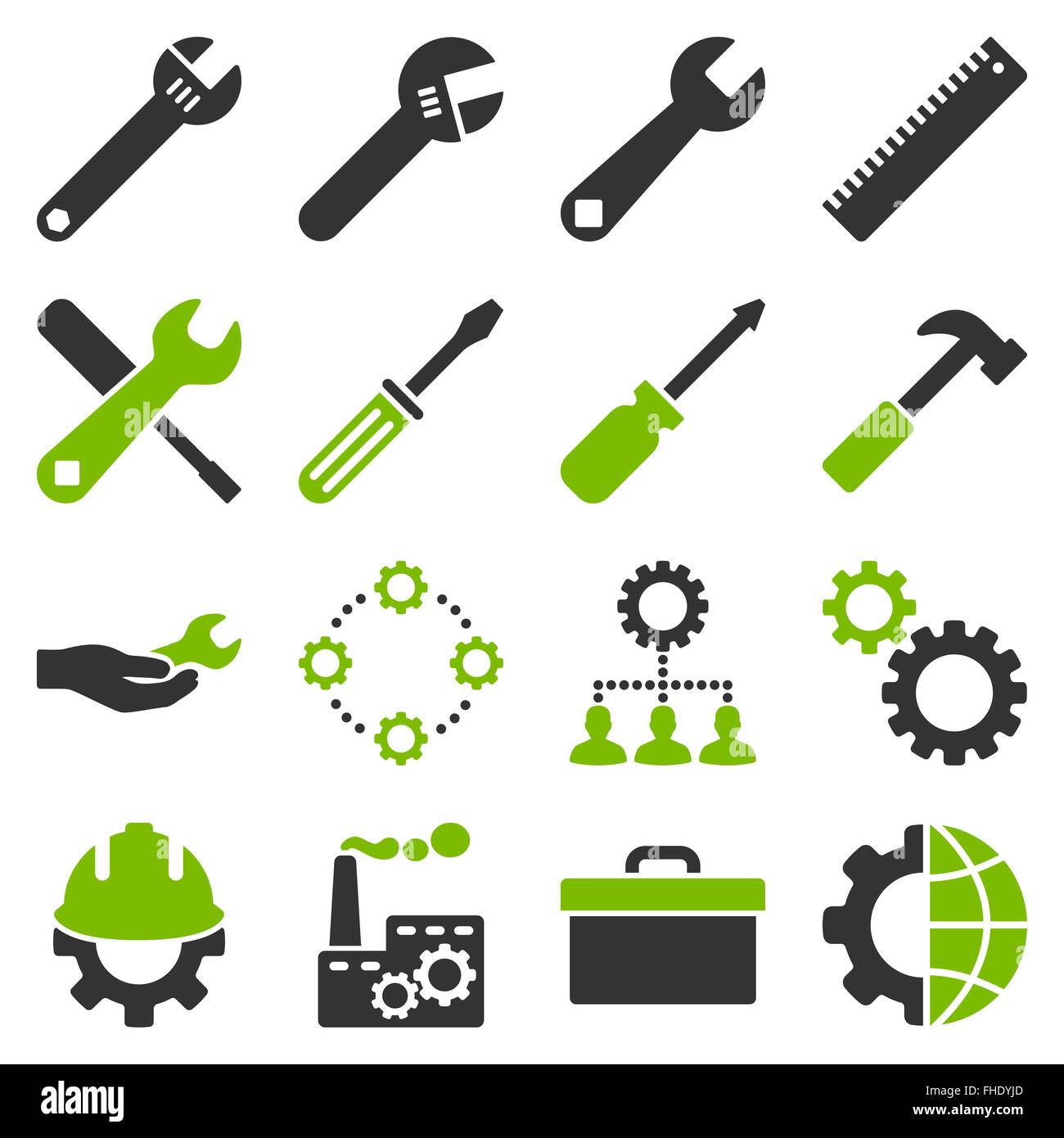 Options and service tools icon set Stock Photo - Alamy