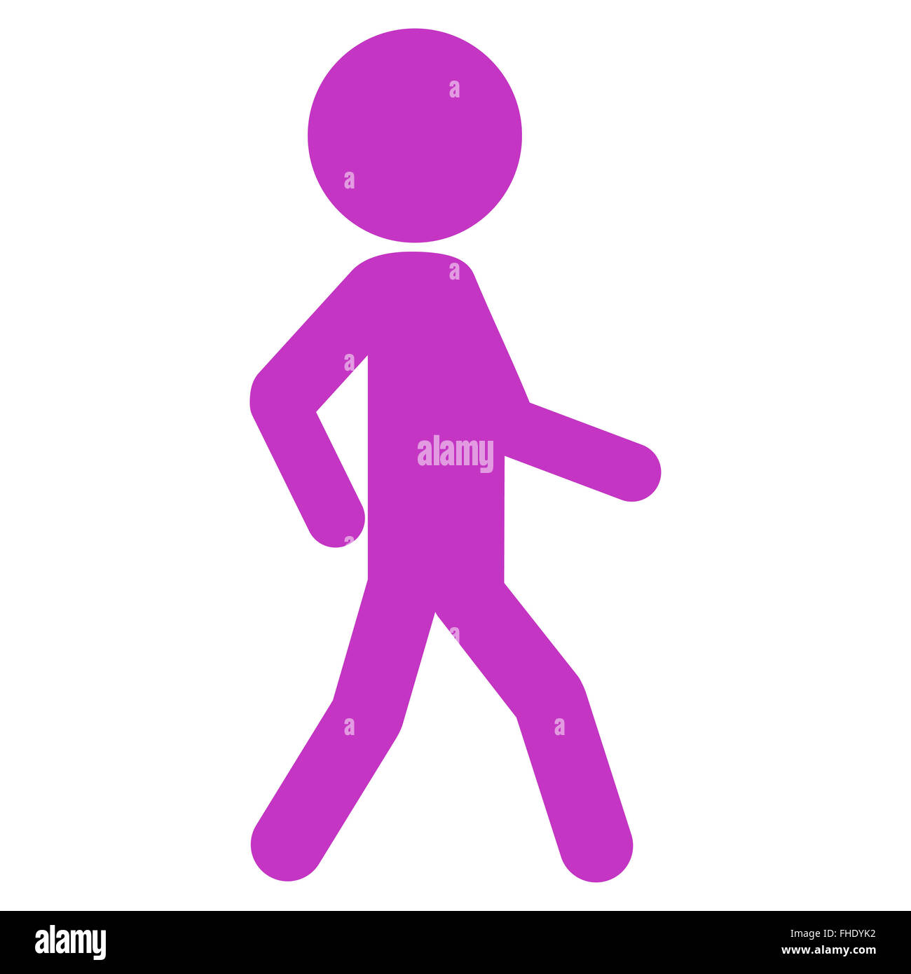 Walking Guy Icon Stock Photo - Alamy