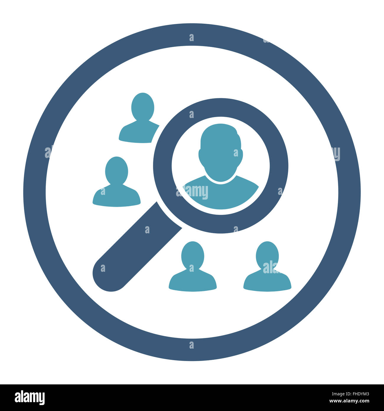 Marketing flat cyan and blue colors rounded vector icon Stock Photo - Alamy