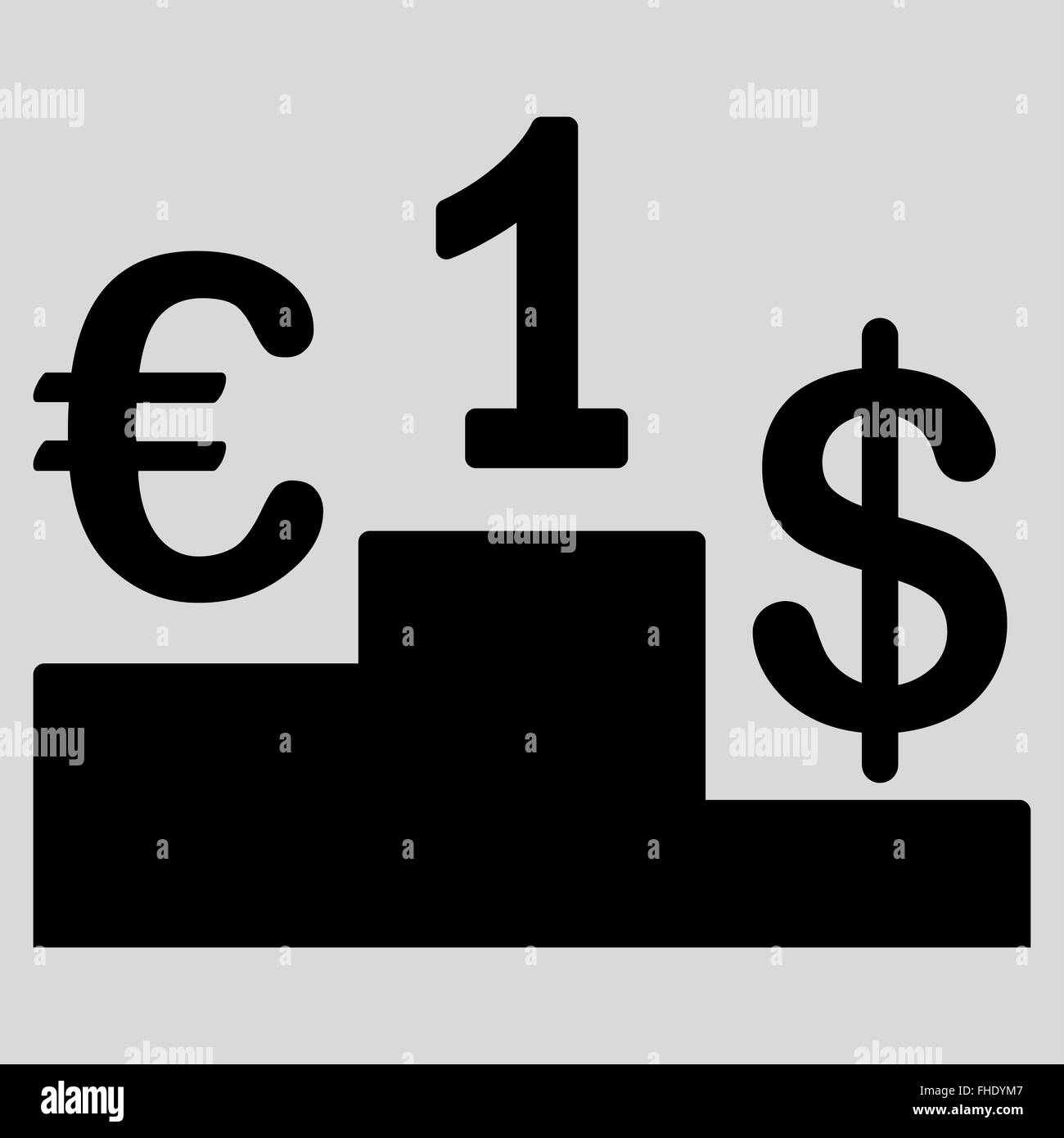 Currency Competition Icon Stock Photo - Alamy