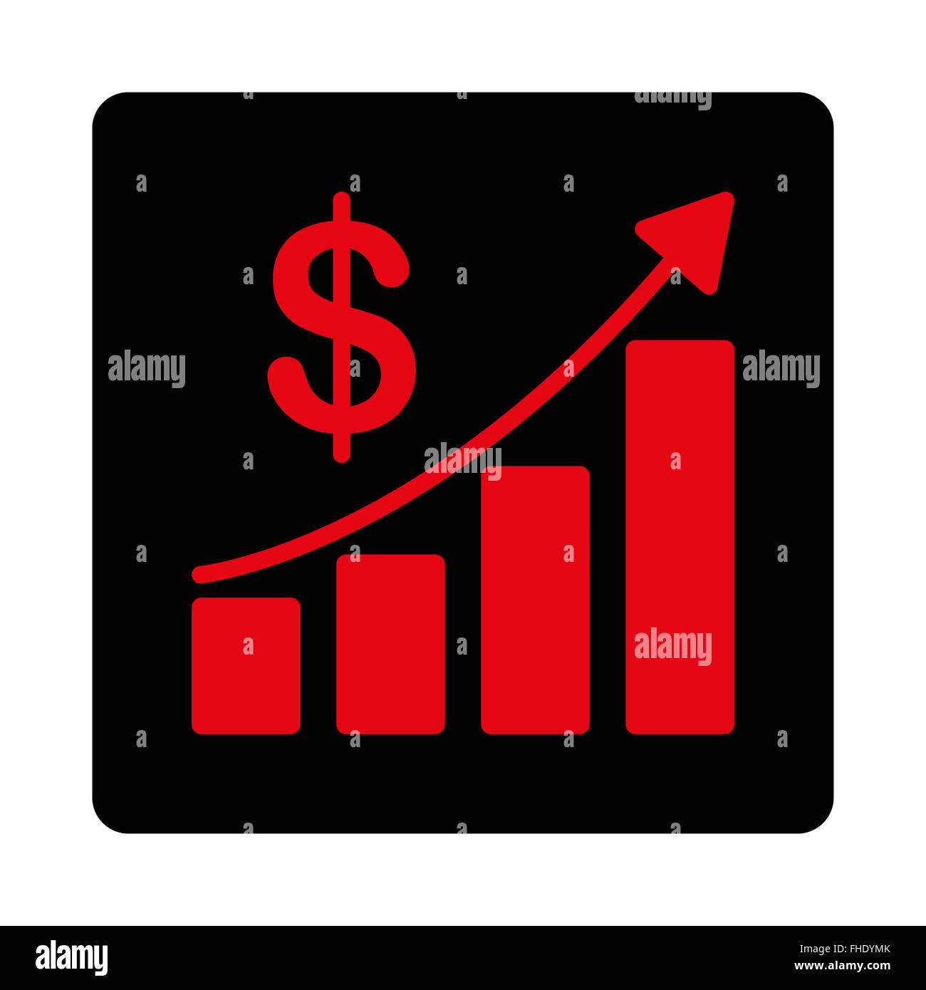 Sales Growth Icon Stock Photo - Alamy
