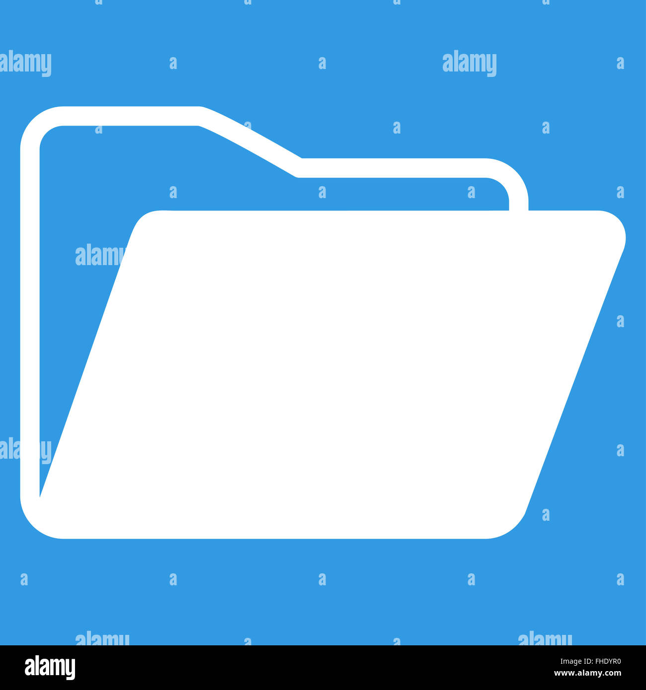 Open Folder Icon Stock Photo - Alamy