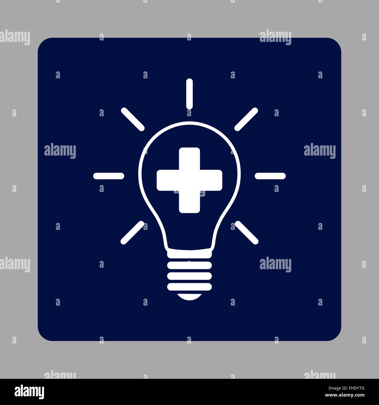 Creative Medicine Bulb Flat Button Stock Photo - Alamy