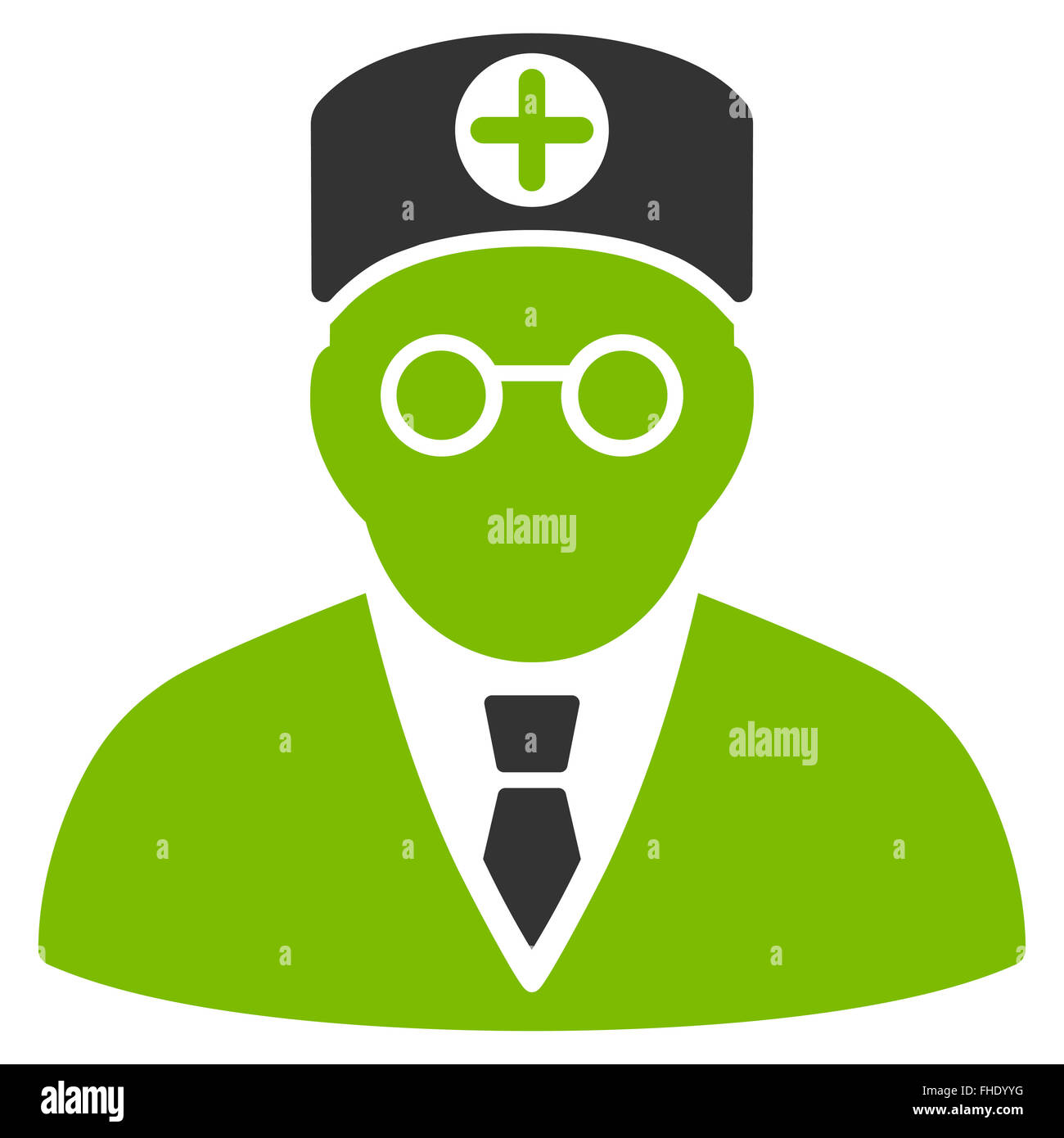 Head Physician Icon Stock Photo - Alamy