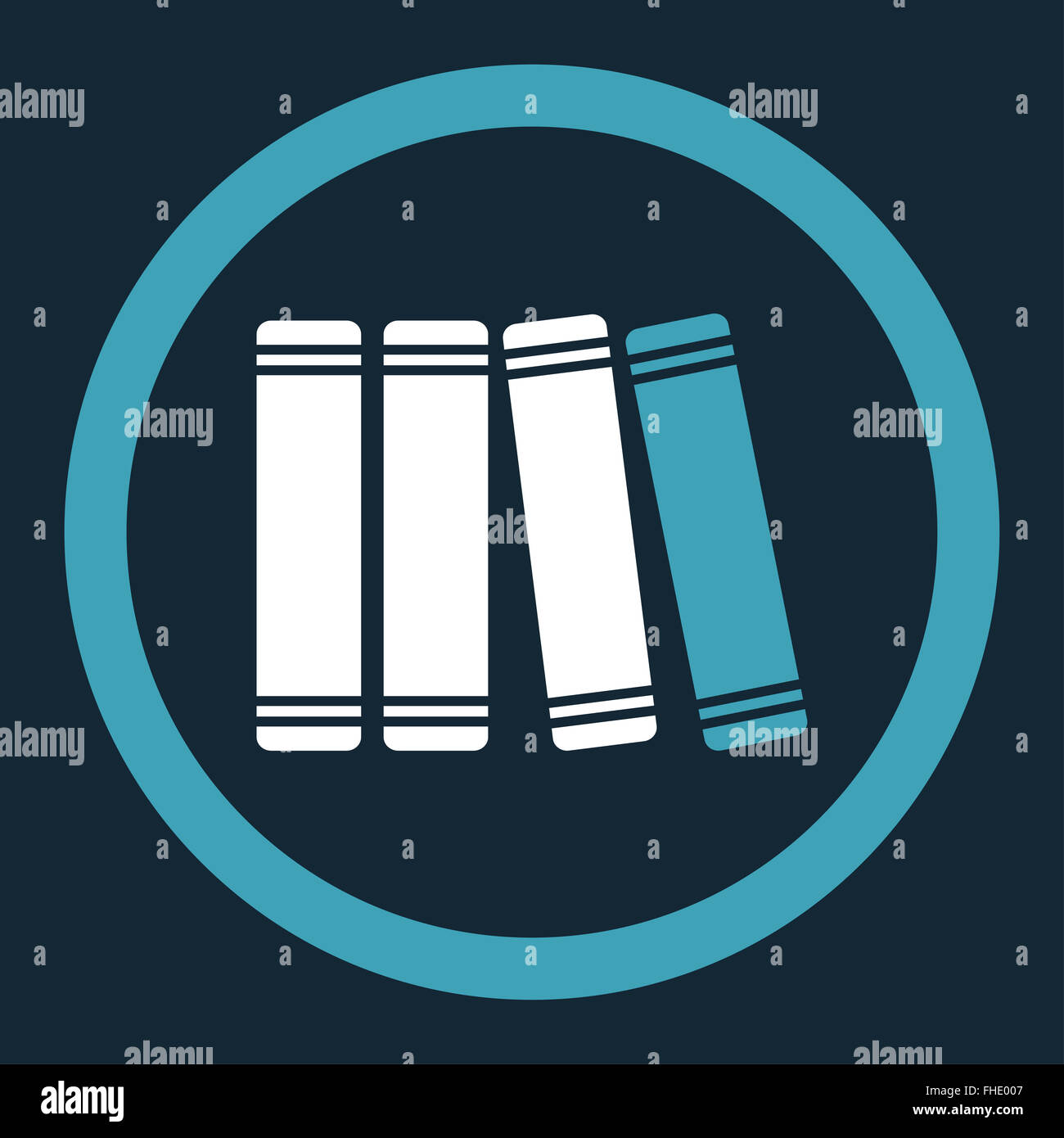 Library Books Rounded Vector Icon Stock Photo - Alamy