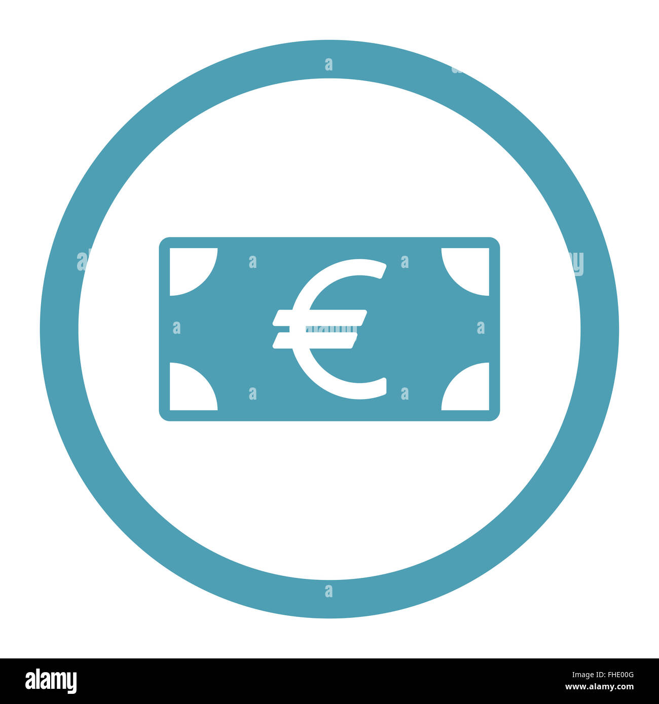 Euro Banknote Icon Stock Photo - Alamy