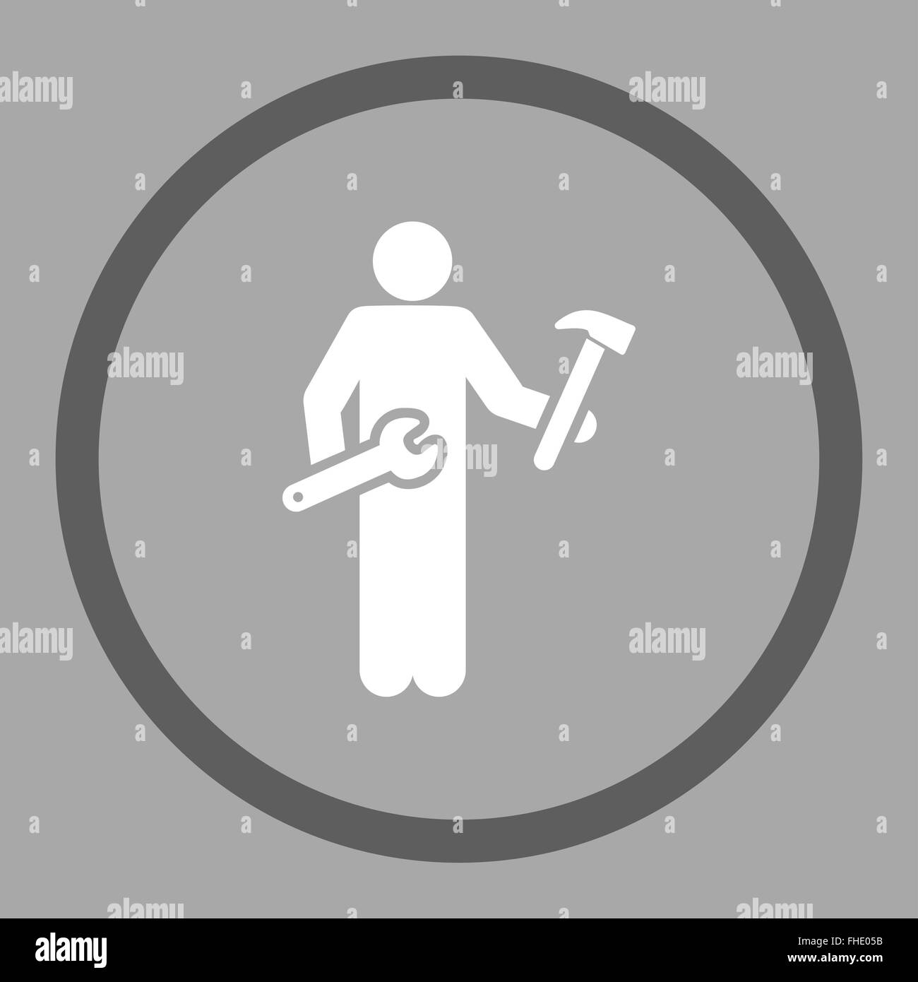 Serviceman icon Black and White Stock Photos & Images - Alamy