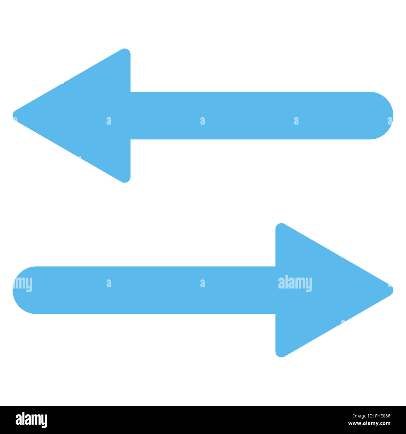 Arrows exchange left right blue hi-res stock photography and images - Alamy