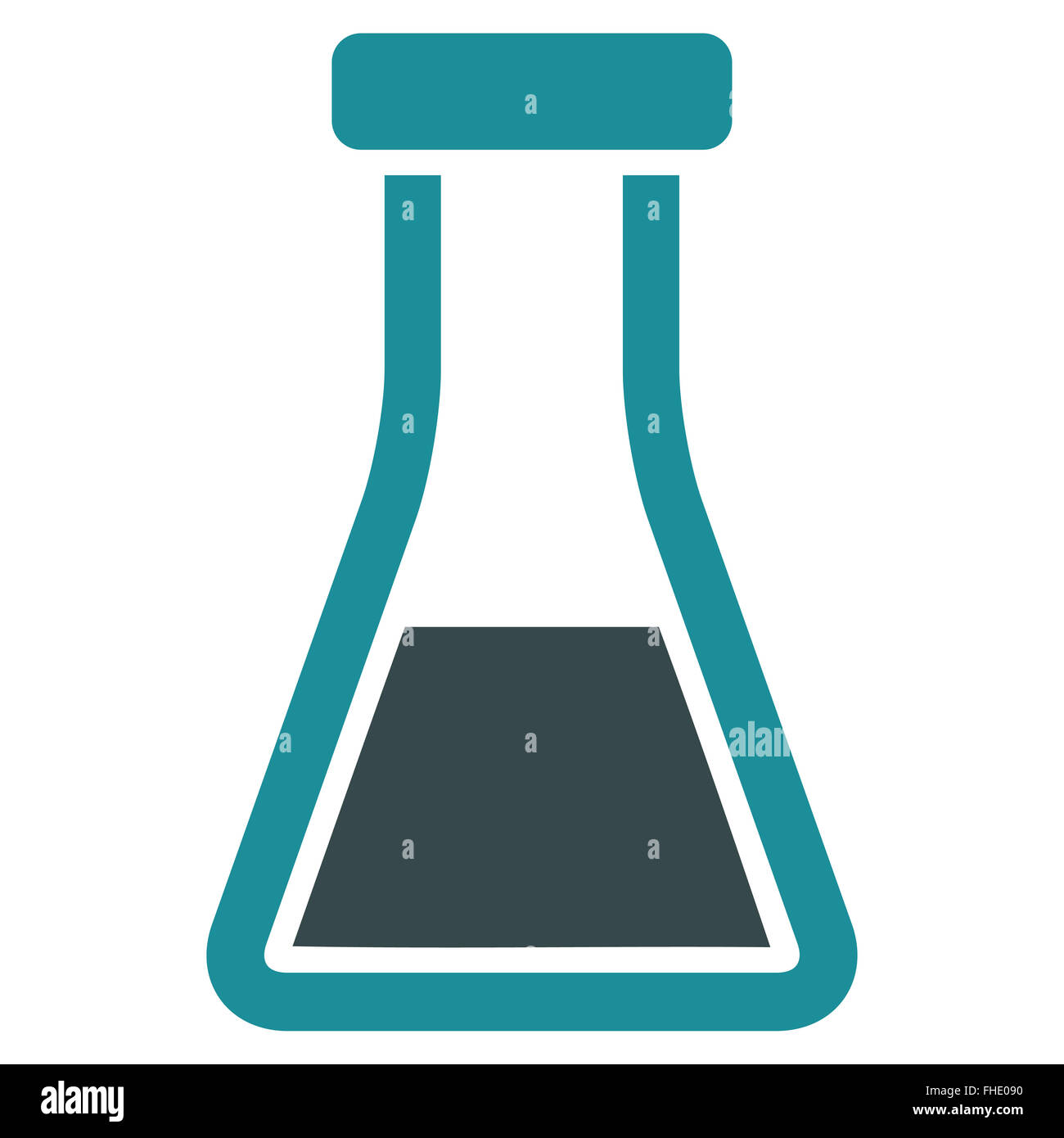 Flask Flat Icon Stock Photo - Alamy