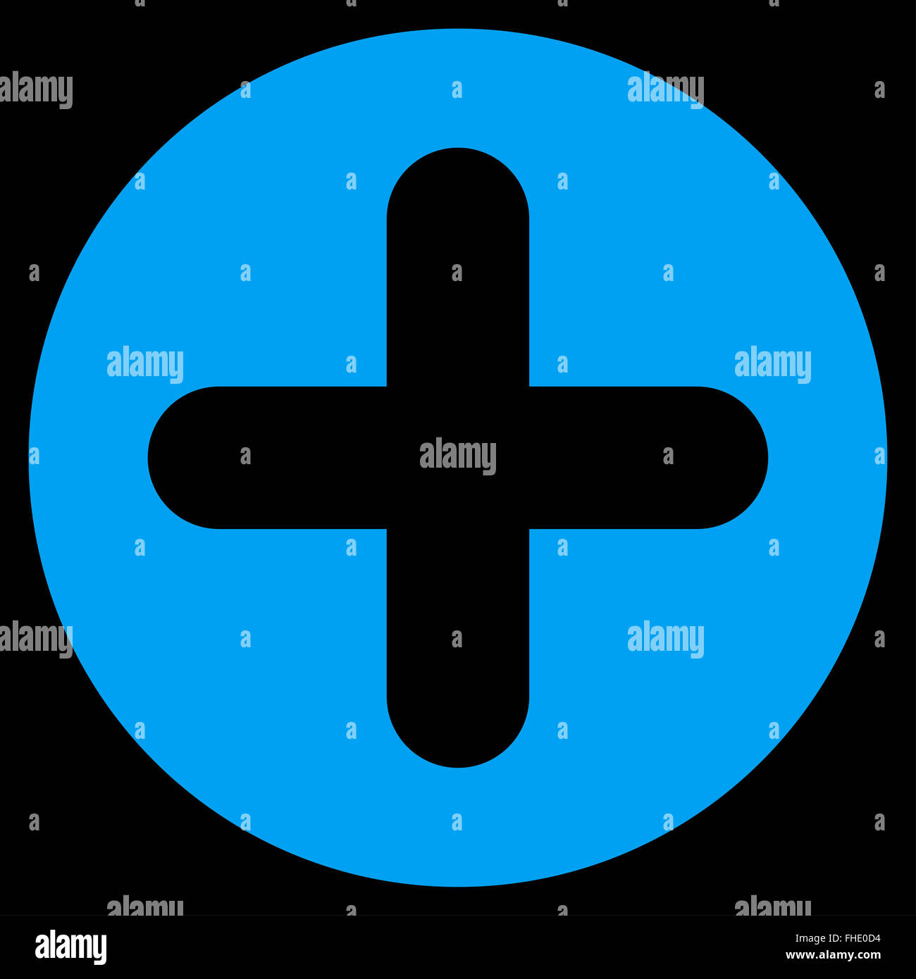 Create flat blue color icon Stock Photo - Alamy