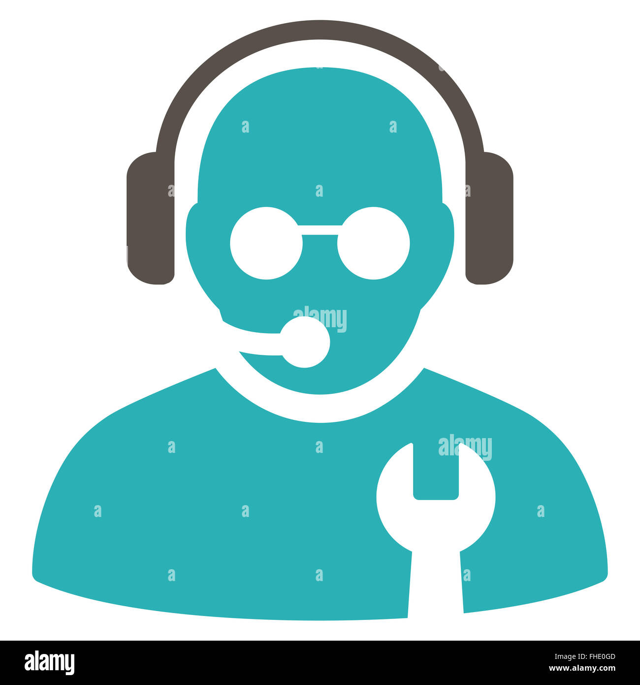 Service Operator Icon Stock Photo - Alamy