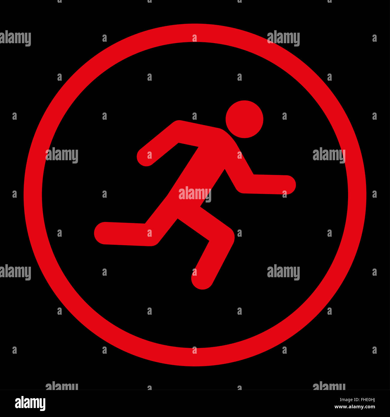 Running man icon Stock Photo - Alamy