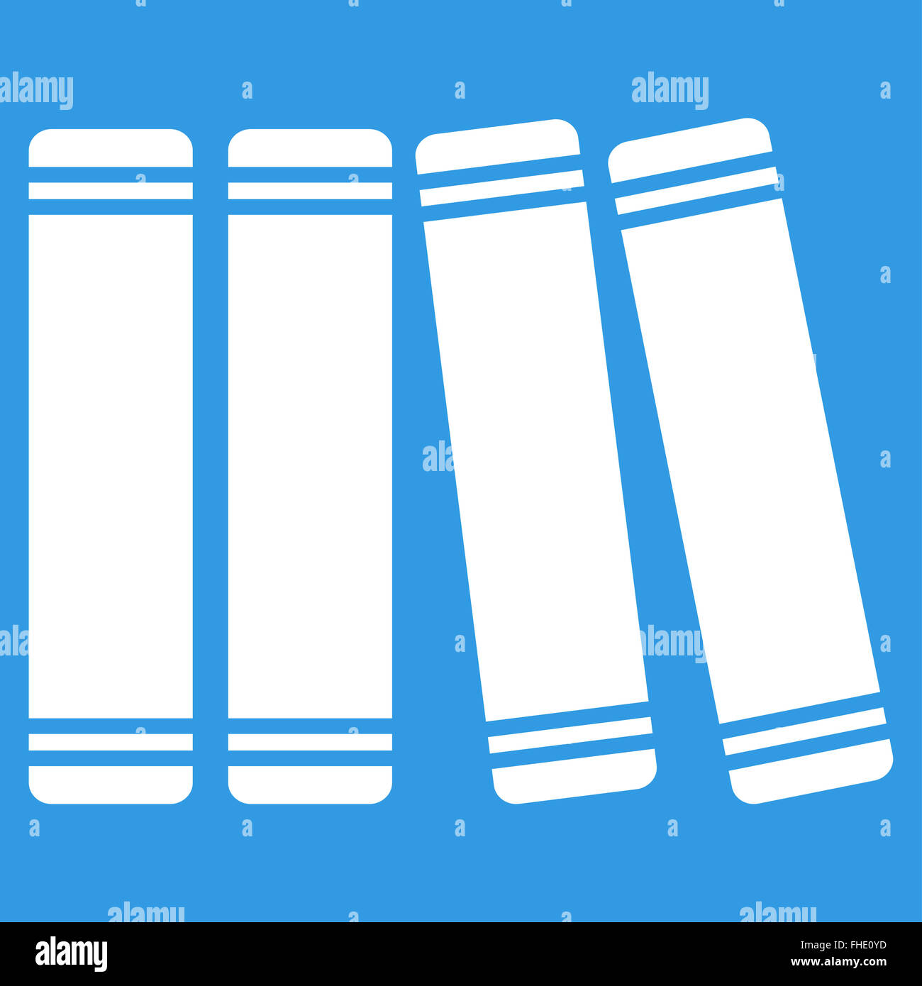 Library Books Icon Stock Photo - Alamy