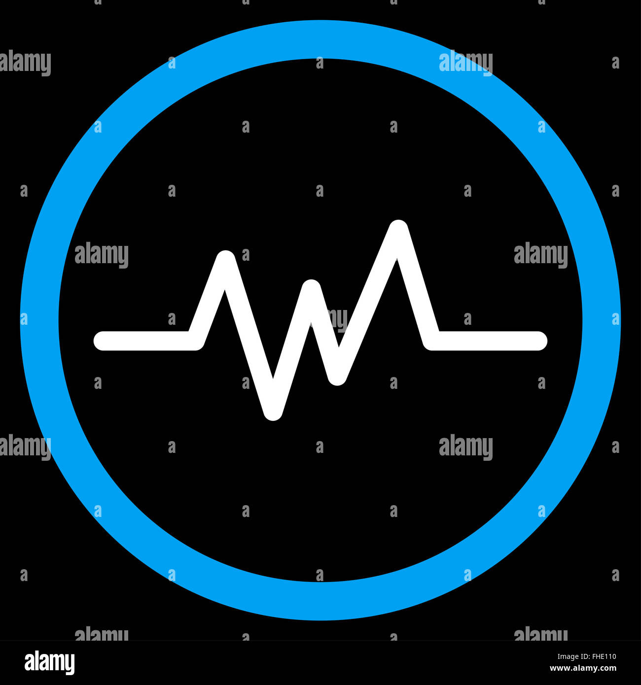 Pulse Monitoring Icon Stock Photo - Alamy